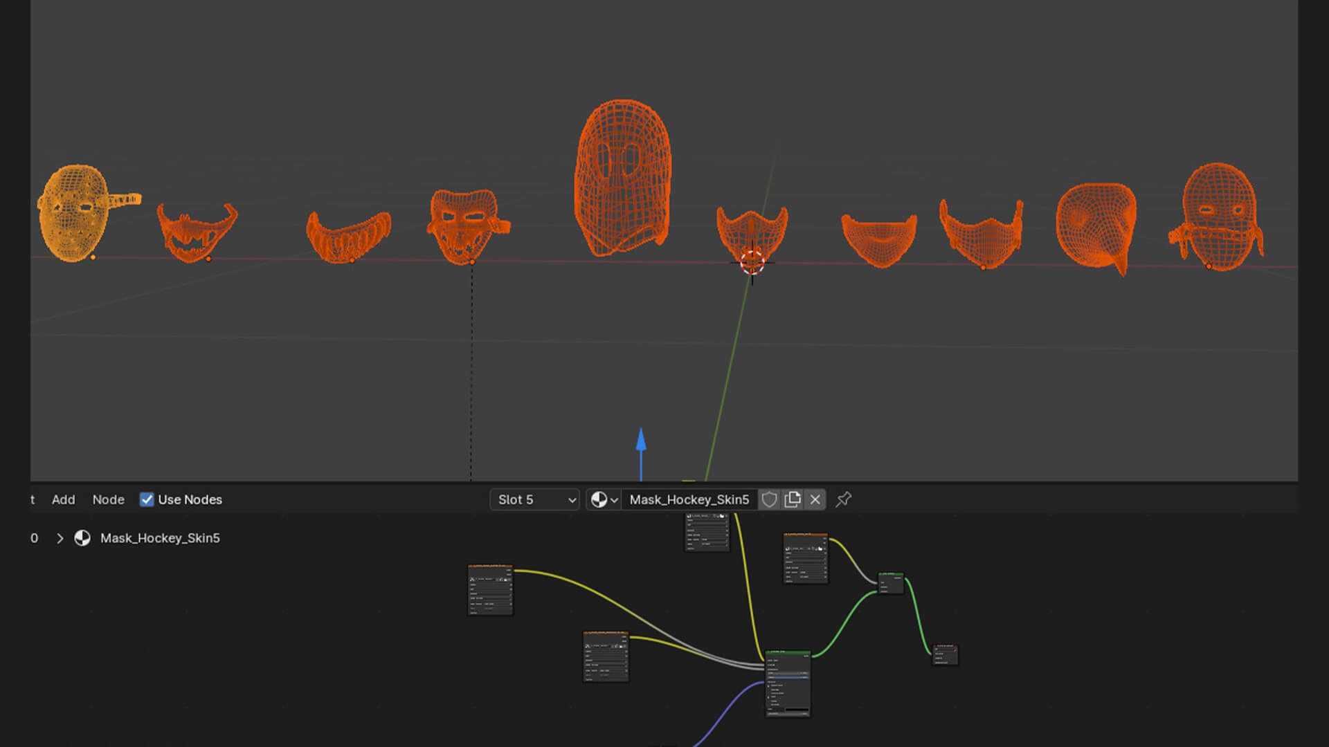 Horror Masks Pack2 (10 Masks) - 3D Model by Valeria Miller