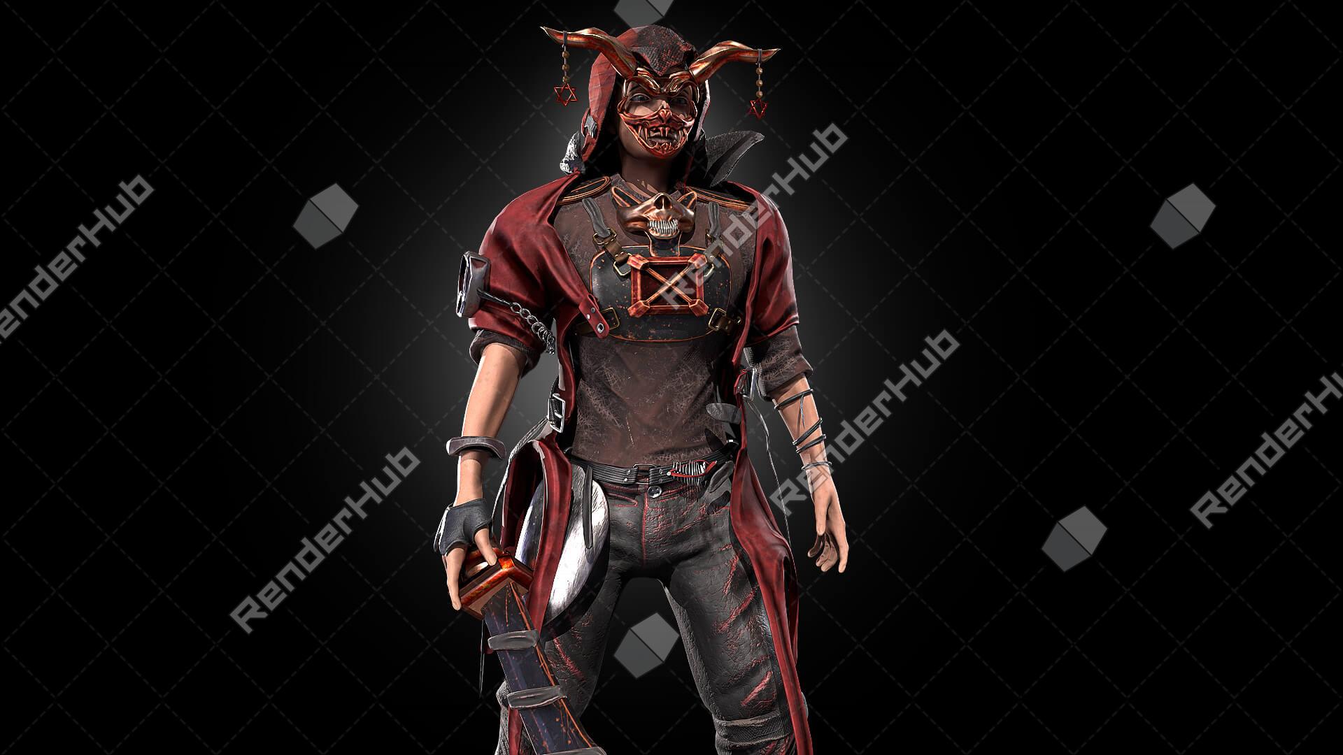 Hunter Character Render Images - Stock Image by Valeria Miller
