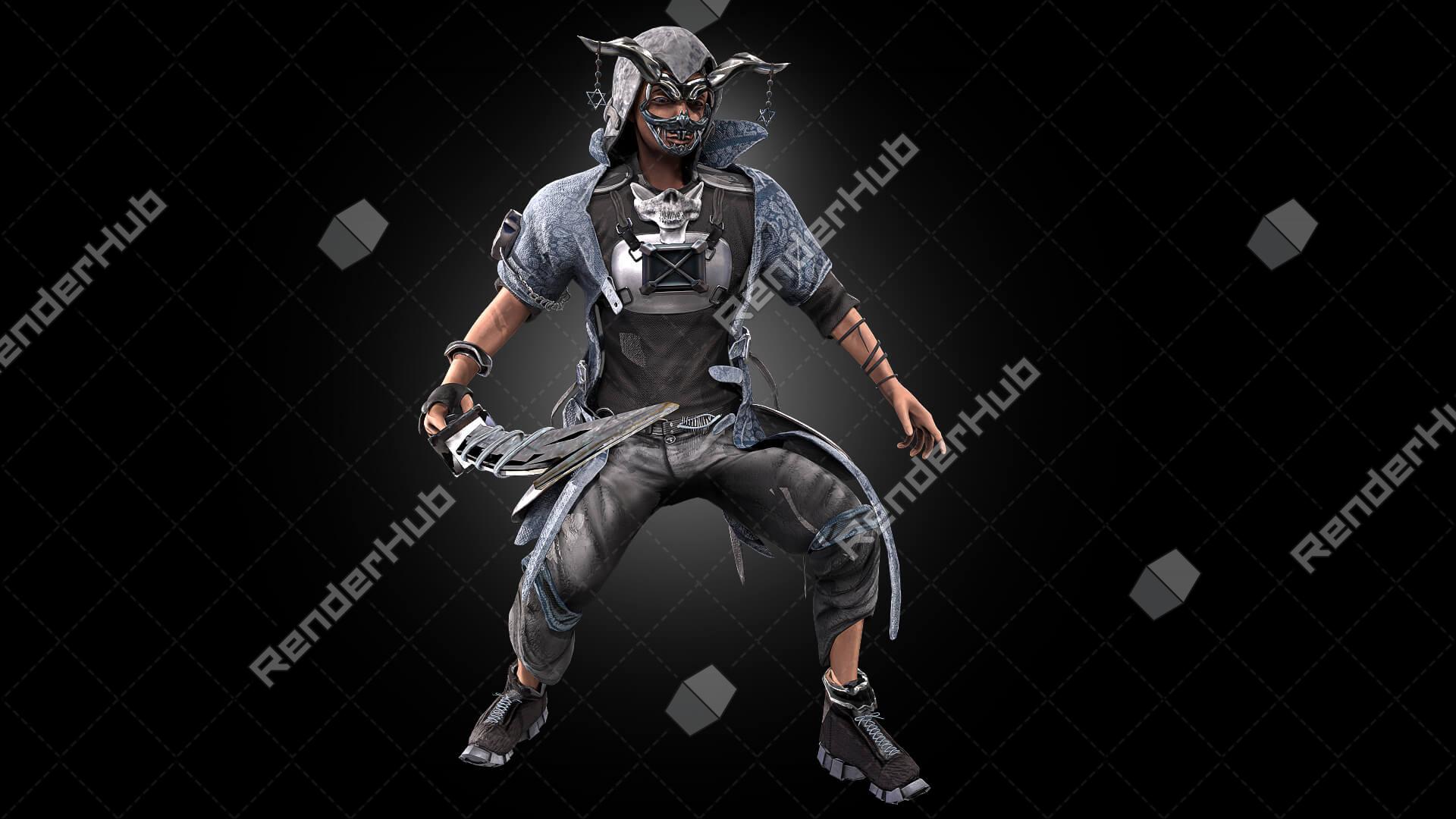 Hunter Character Render Images - Stock Image by Valeria Miller