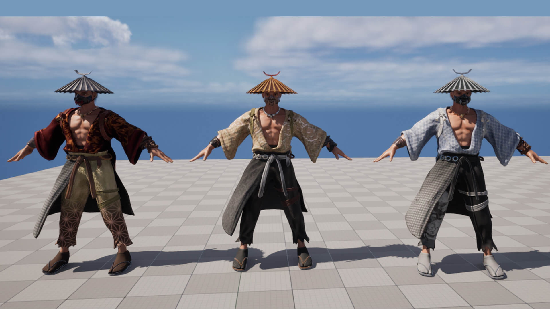 Male Samurai - 3D Model by Valeria Miller