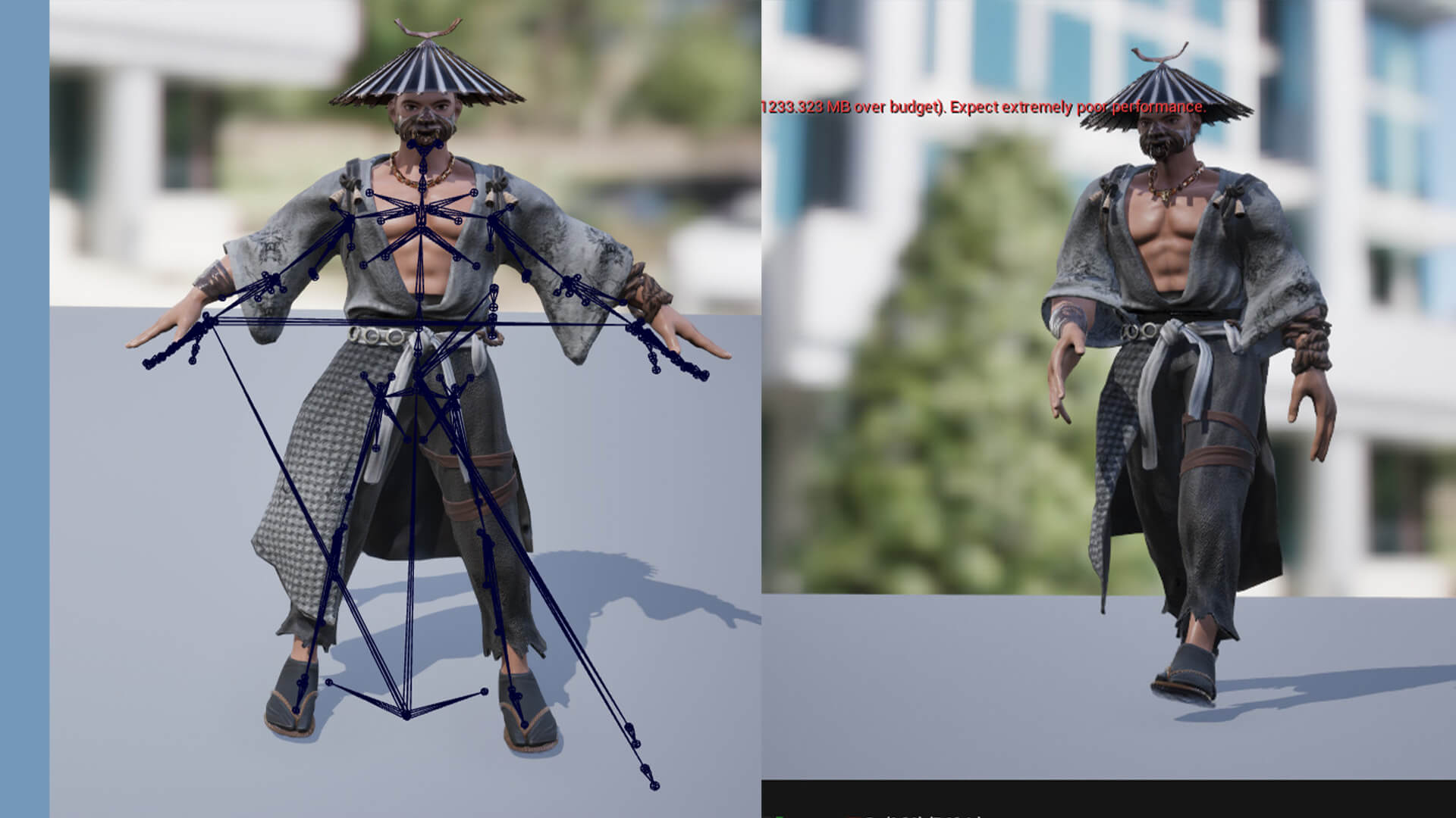 Male Samurai - 3D Model by Valeria Miller