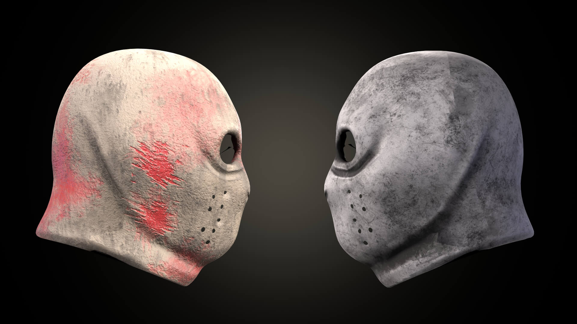 Maniac Mask (4 Skins) - 3D Model by Valeria Miller