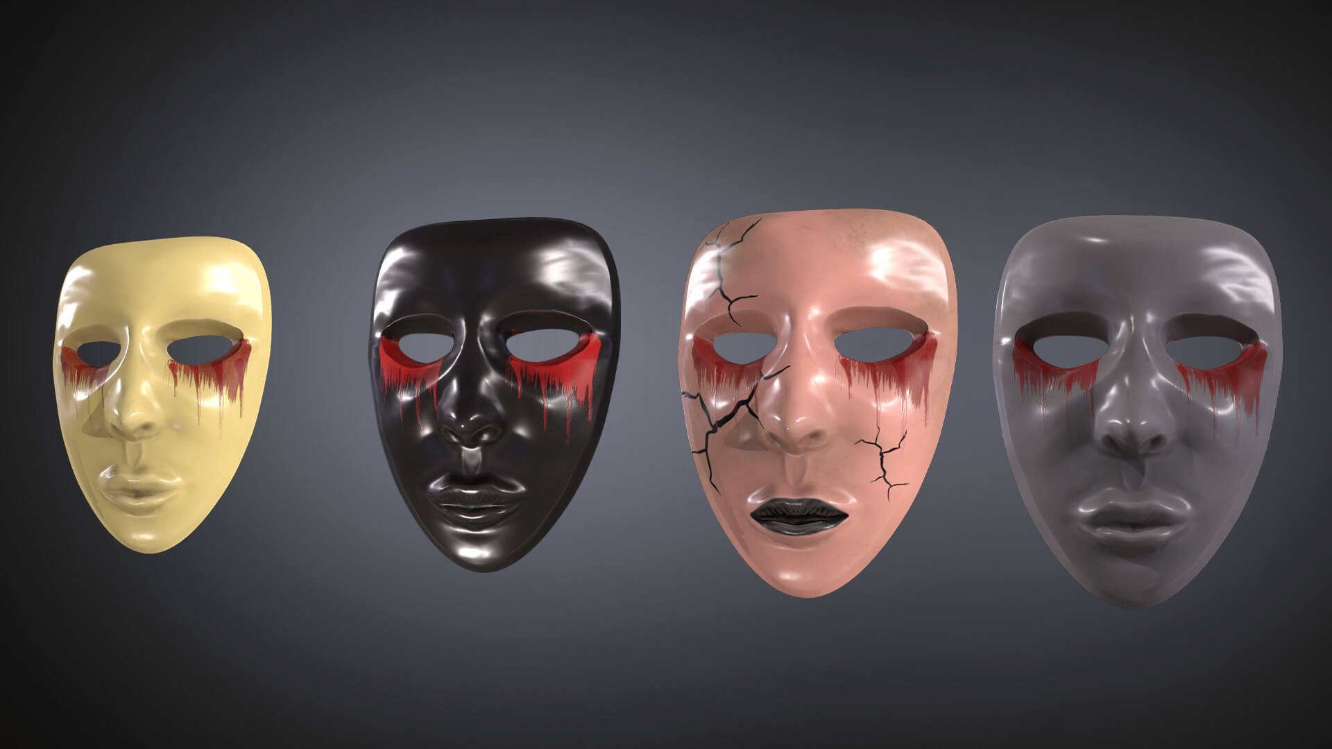 Mask Pack Big (50 Masks) - 3D Model by Valeria Miller