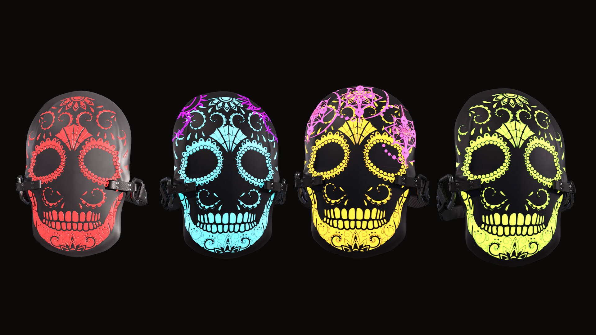 Mask Pack Big (50 Masks) - 3D Model by Valeria Miller