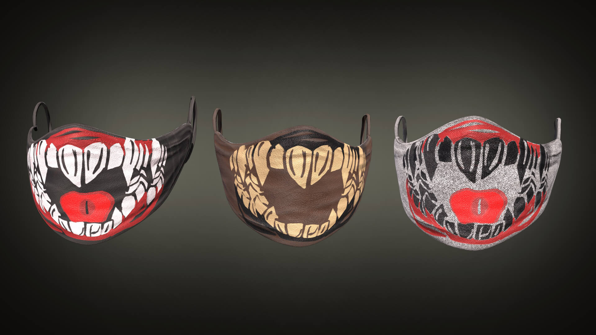 Mask Pack Big (50 Masks) - 3D Model by Valeria Miller