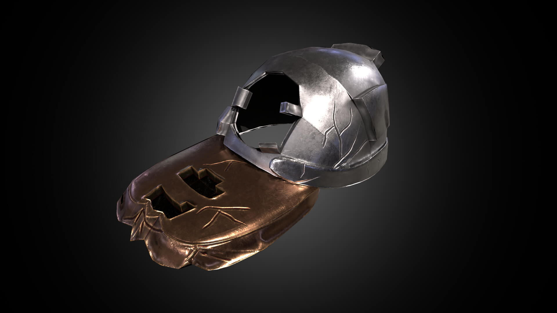 Metal Cap - 5 Skins 3D Model by Valeria Miller