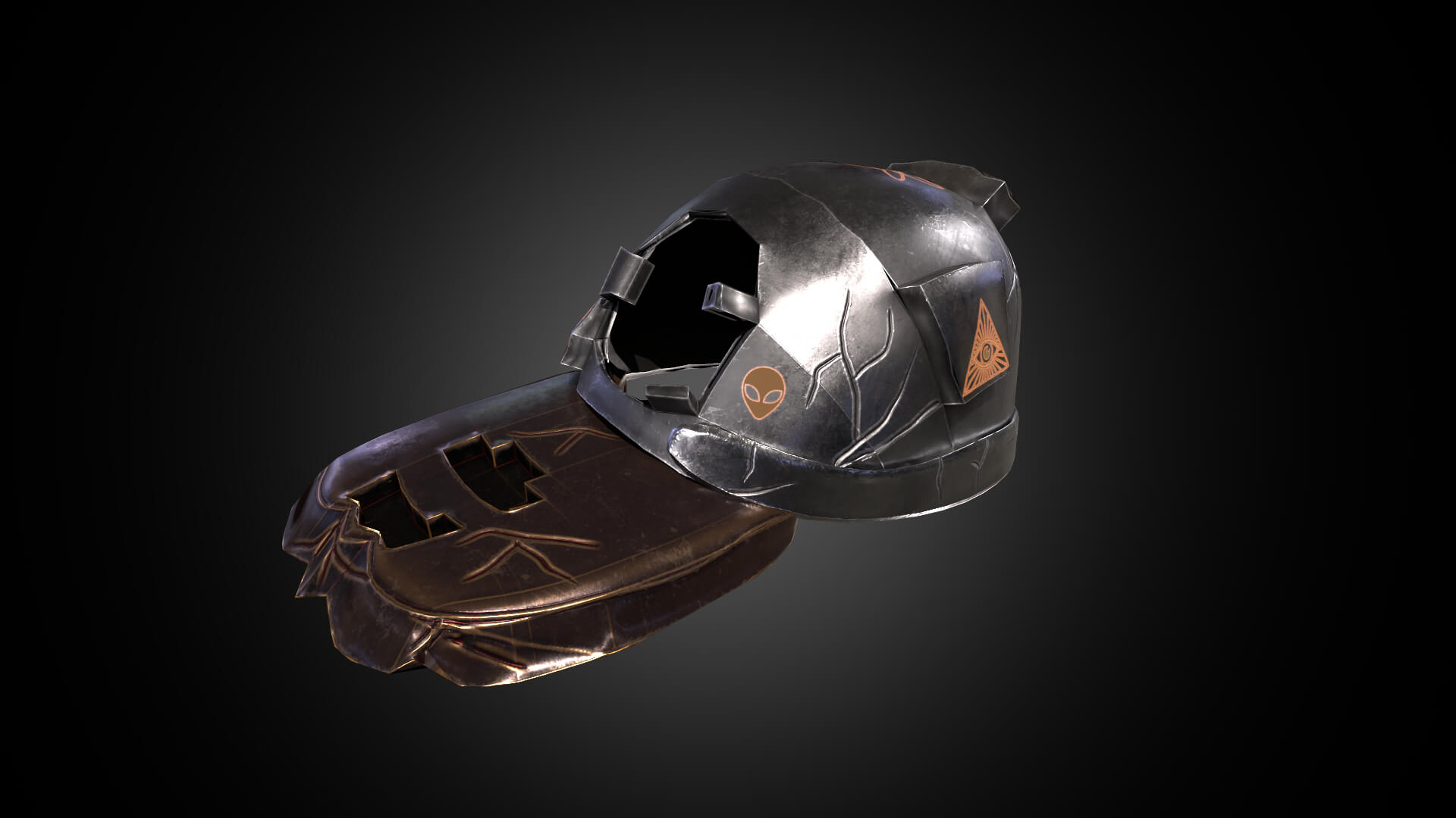 Metal Cap - 5 Skins 3D Model by Valeria Miller