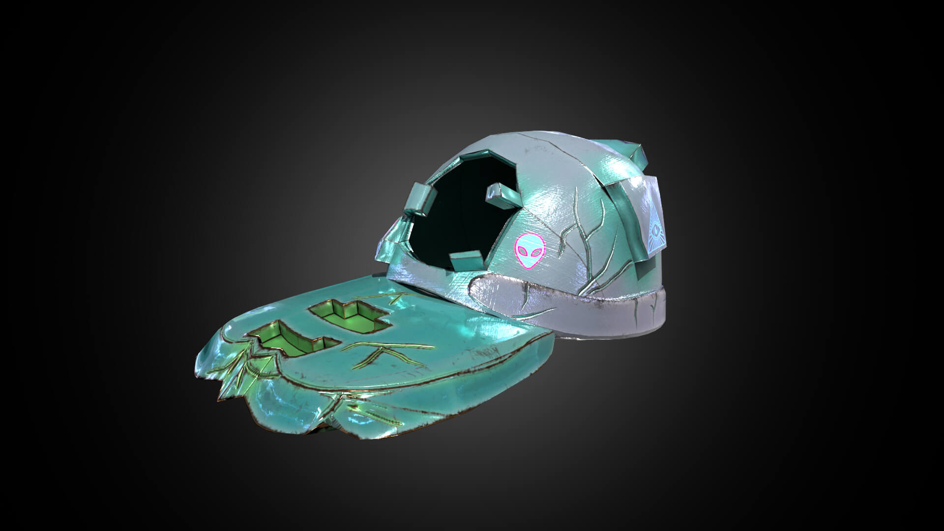Metal Cap - 5 Skins 3D Model by Valeria Miller