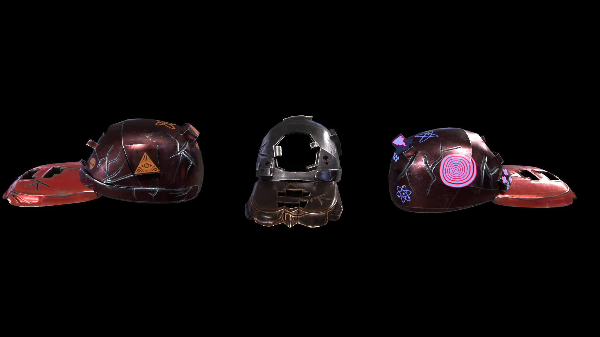 Metal Cap - 5 Skins 3D Model by Valeria Miller