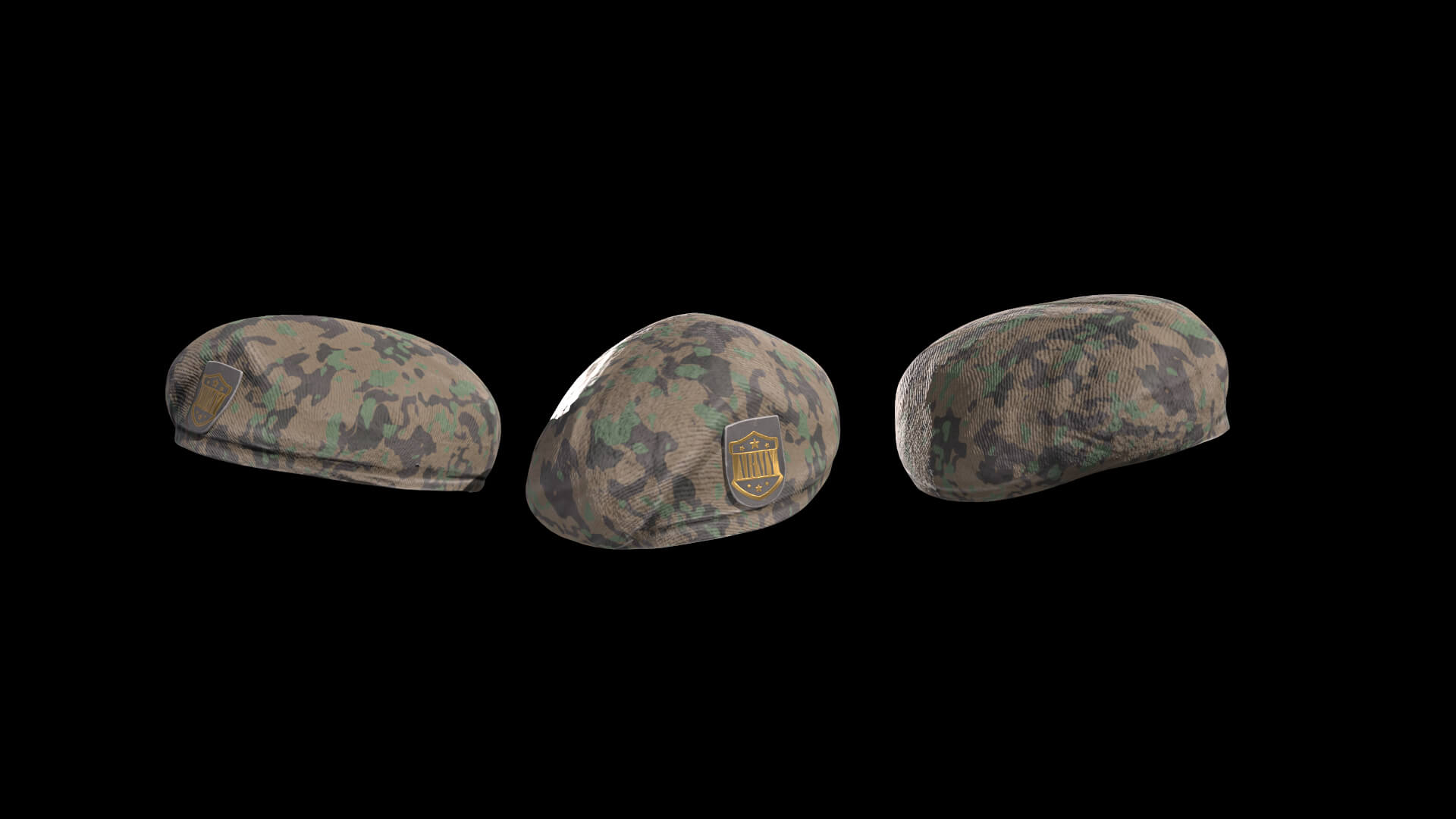 Military Hat Pack - 3D Model by Valeria Miller