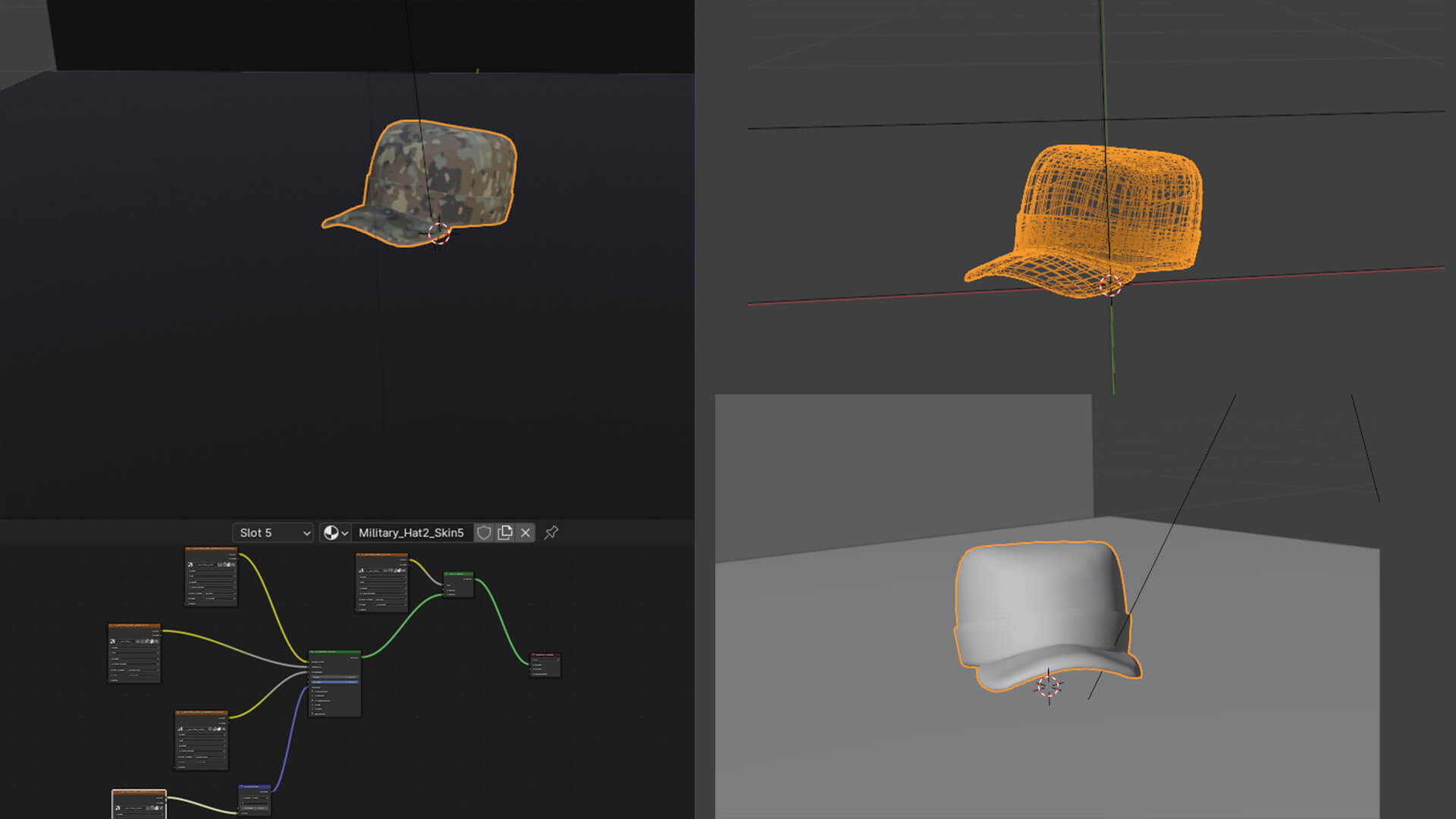 Military Hat Pack - 3D Model by Valeria Miller