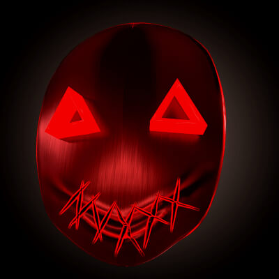 Punk Mask 2 (4 Skins) - 3D Model by Valeria Miller