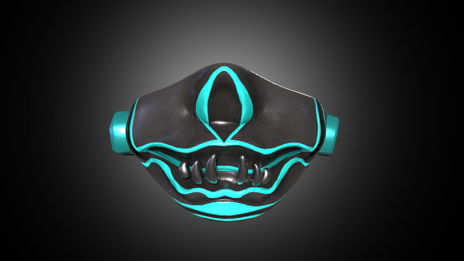 Punk Samurai Mask(4 Skins) - 3D Model by Valeria Miller