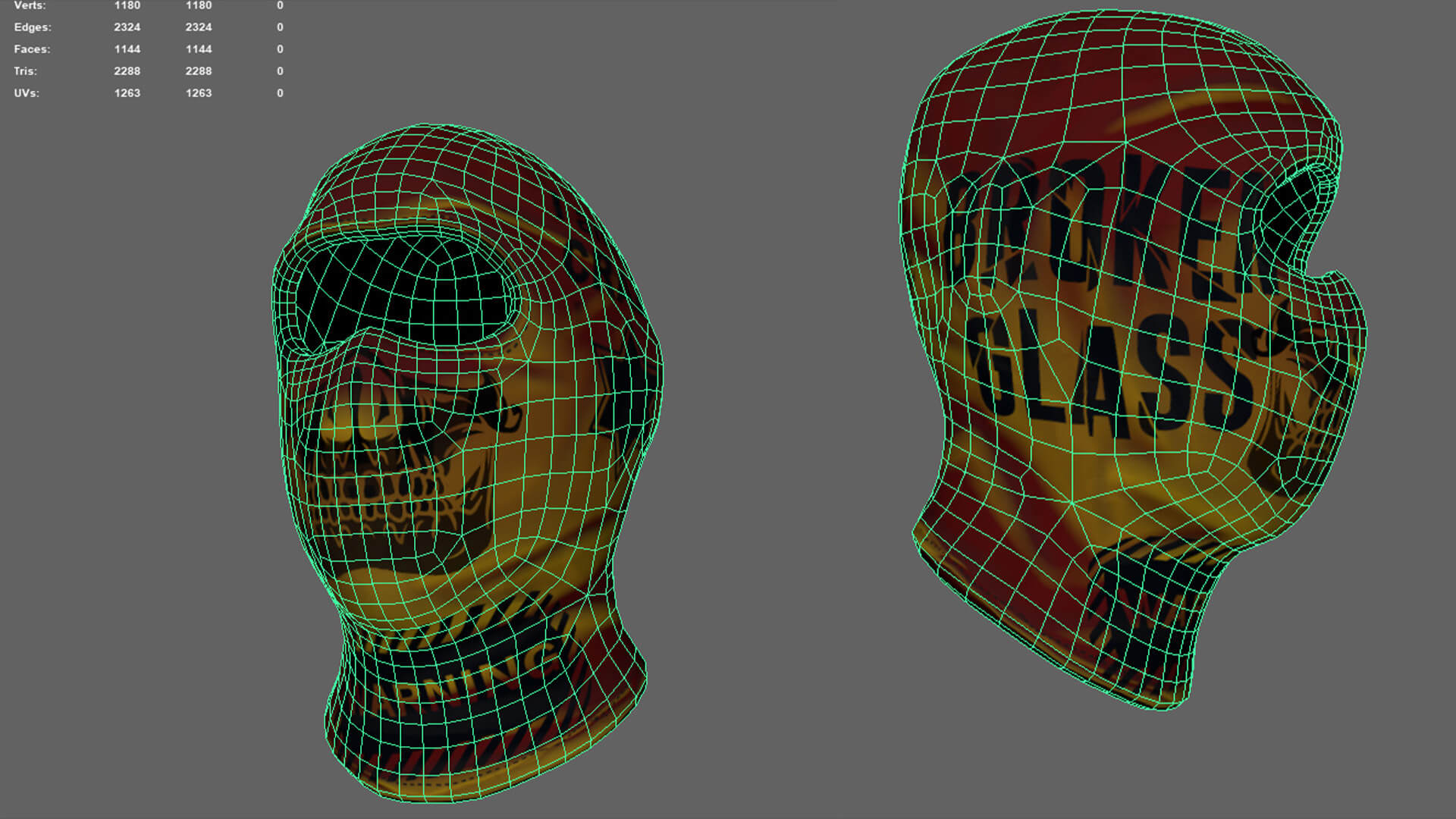 Punk Covered Mask - 3D Model by Valeria Miller