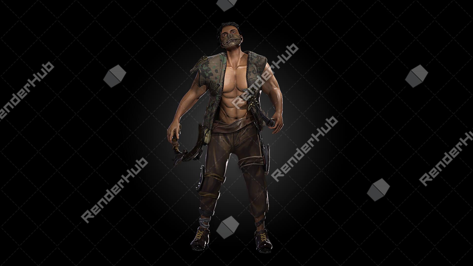 Punisher - Character Render Stock Image by Valeria Miller