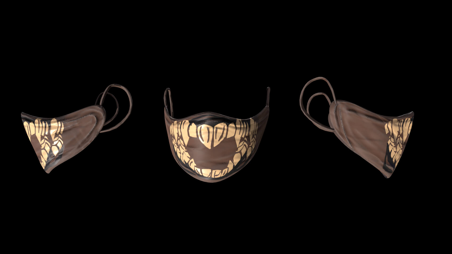 Punk Masks Pack 1 - 3D Model by Valeria Miller