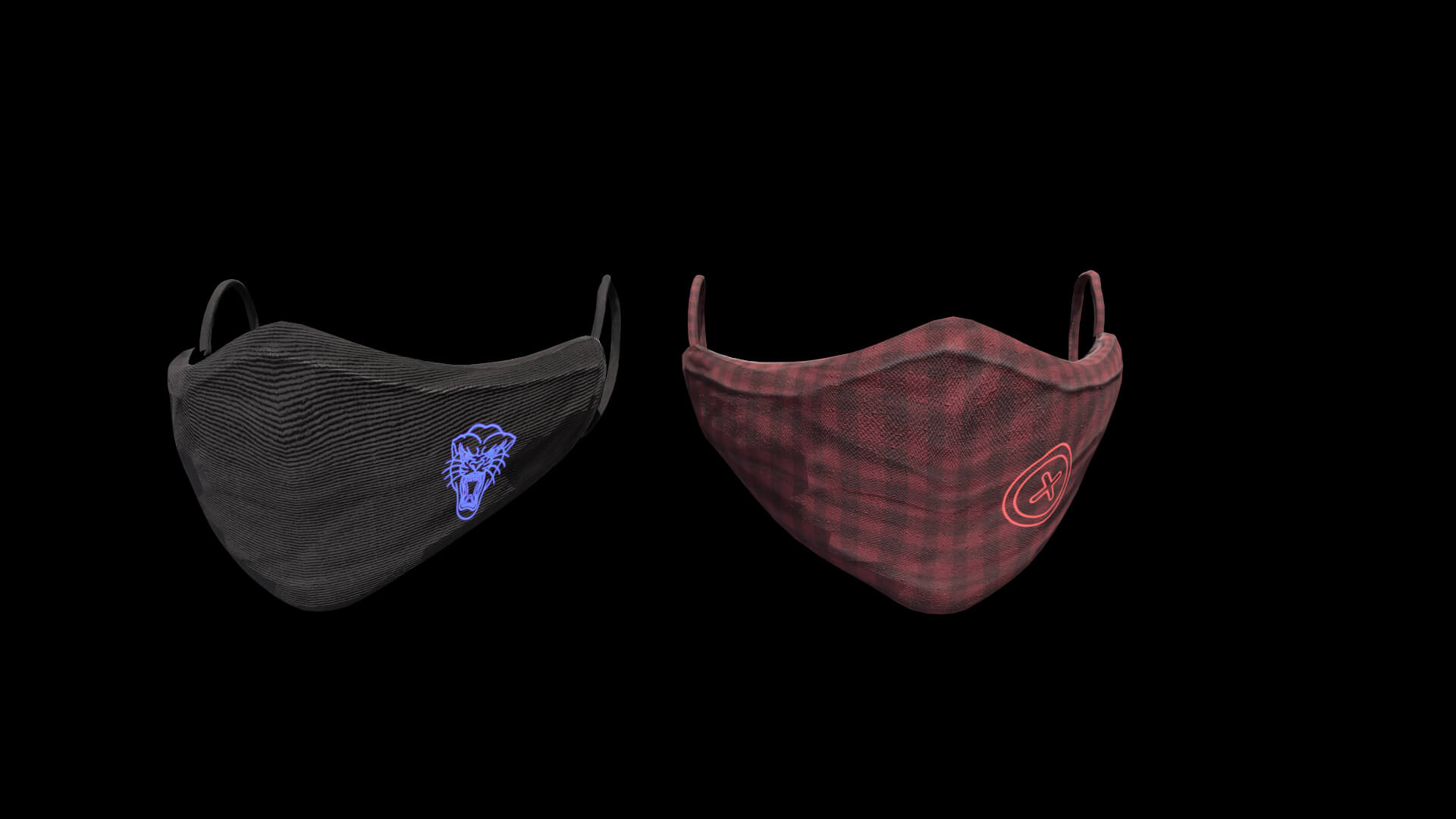 Punk Masks Pack 1 - 3D Model by Valeria Miller