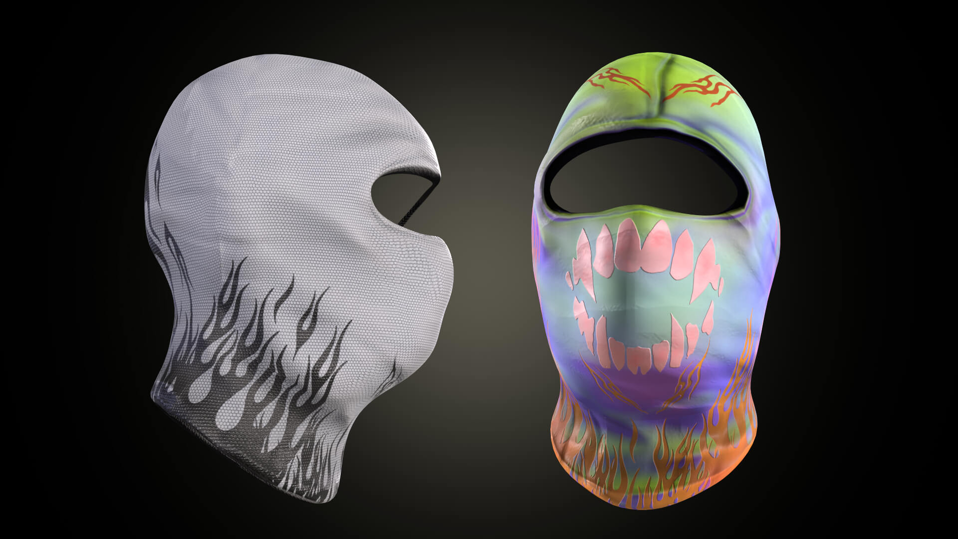 Punk Masks Pack (20 Masks) - 3D Model by Valeria Miller