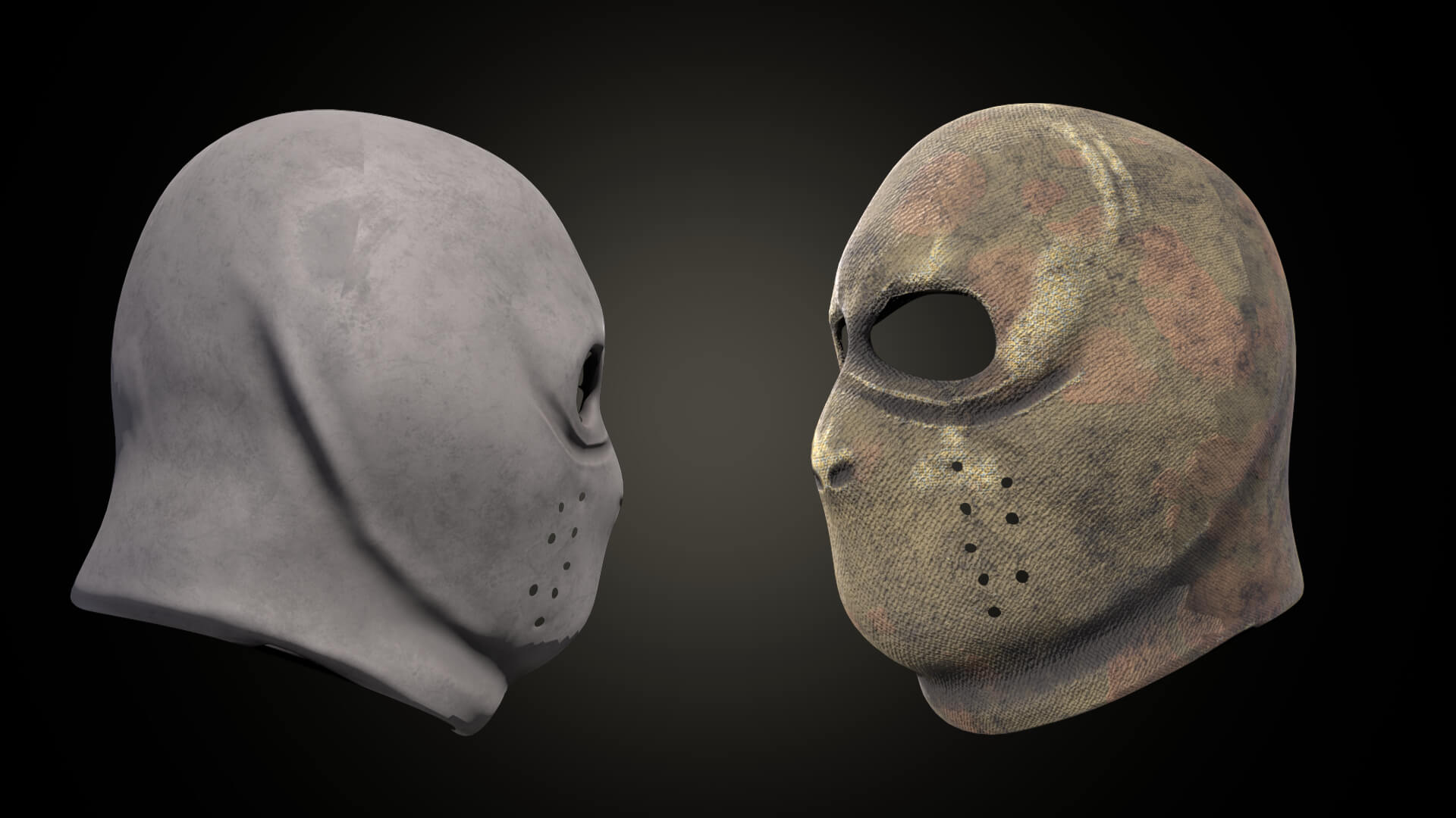 Punk Masks Pack (20 Masks) - 3D Model by Valeria Miller
