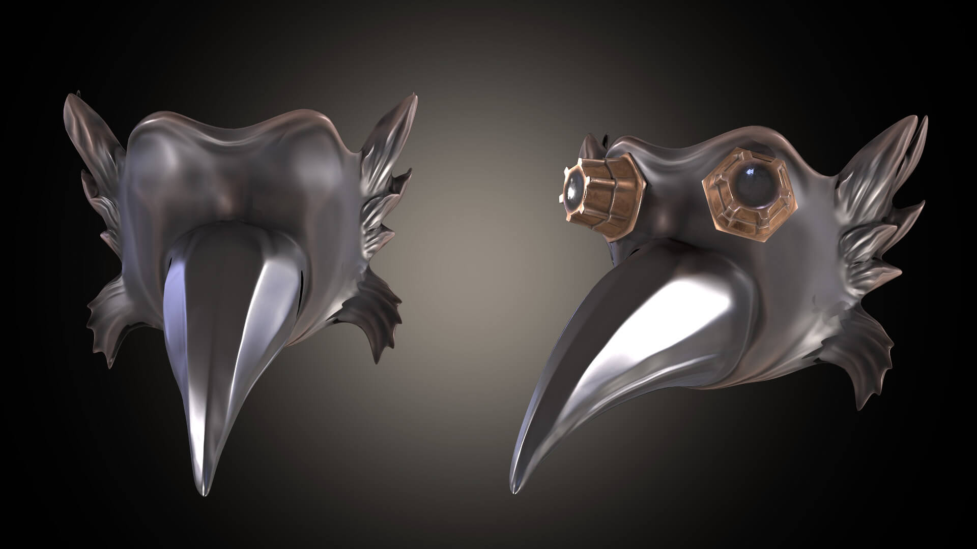 Punk Masks Pack (20 Masks) - 3D Model by Valeria Miller