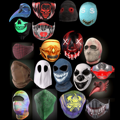 Punk Masks Pack (20 Masks) - 3D Model by Valeria Miller