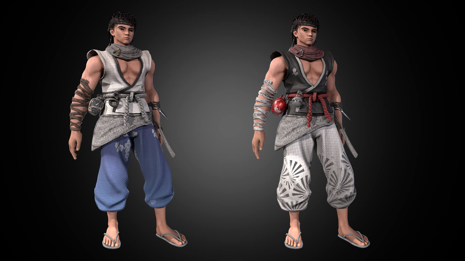 Unarmed Samurai - 3D Model by Valeria Miller