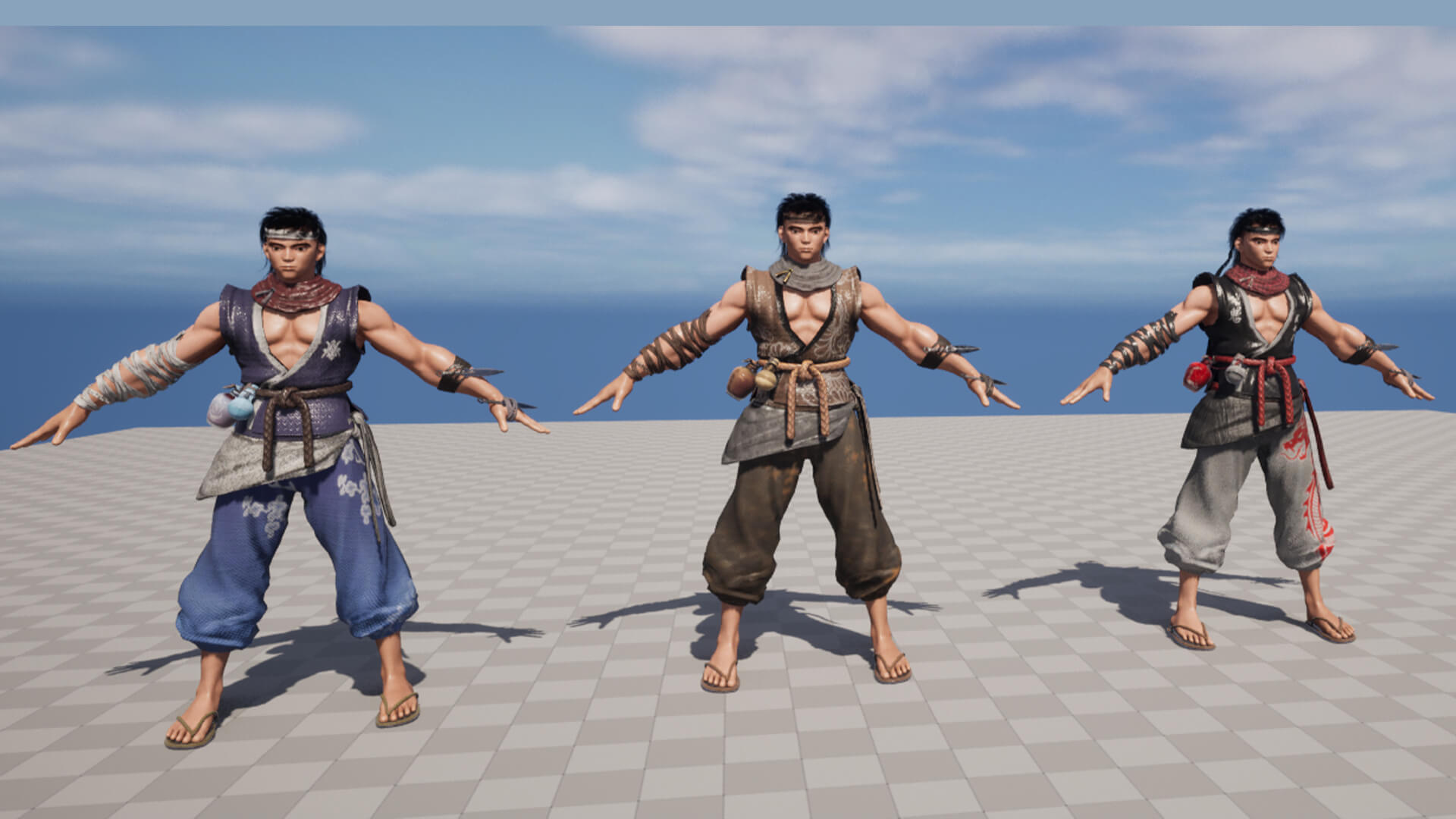 Unarmed Samurai - 3D Model by Valeria Miller