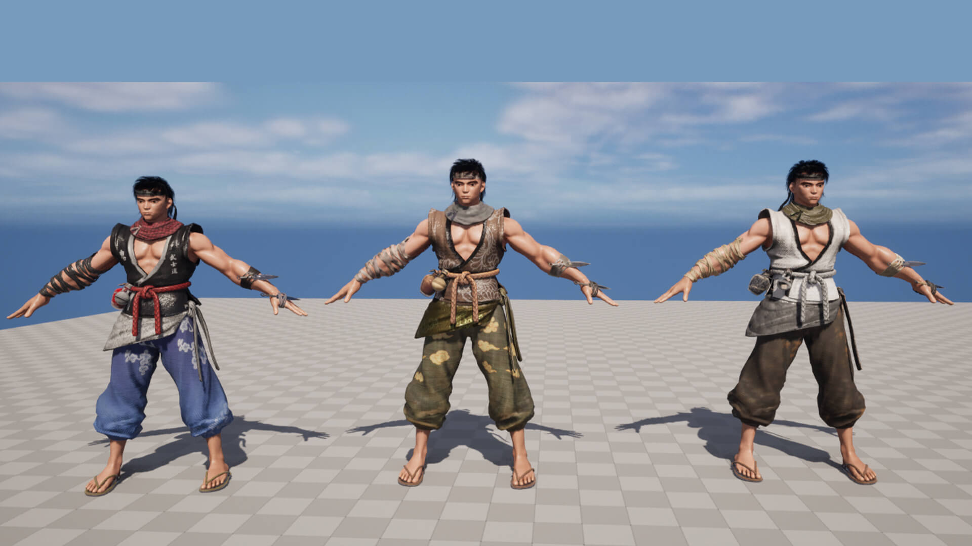 Unarmed Samurai - 3D Model by Valeria Miller