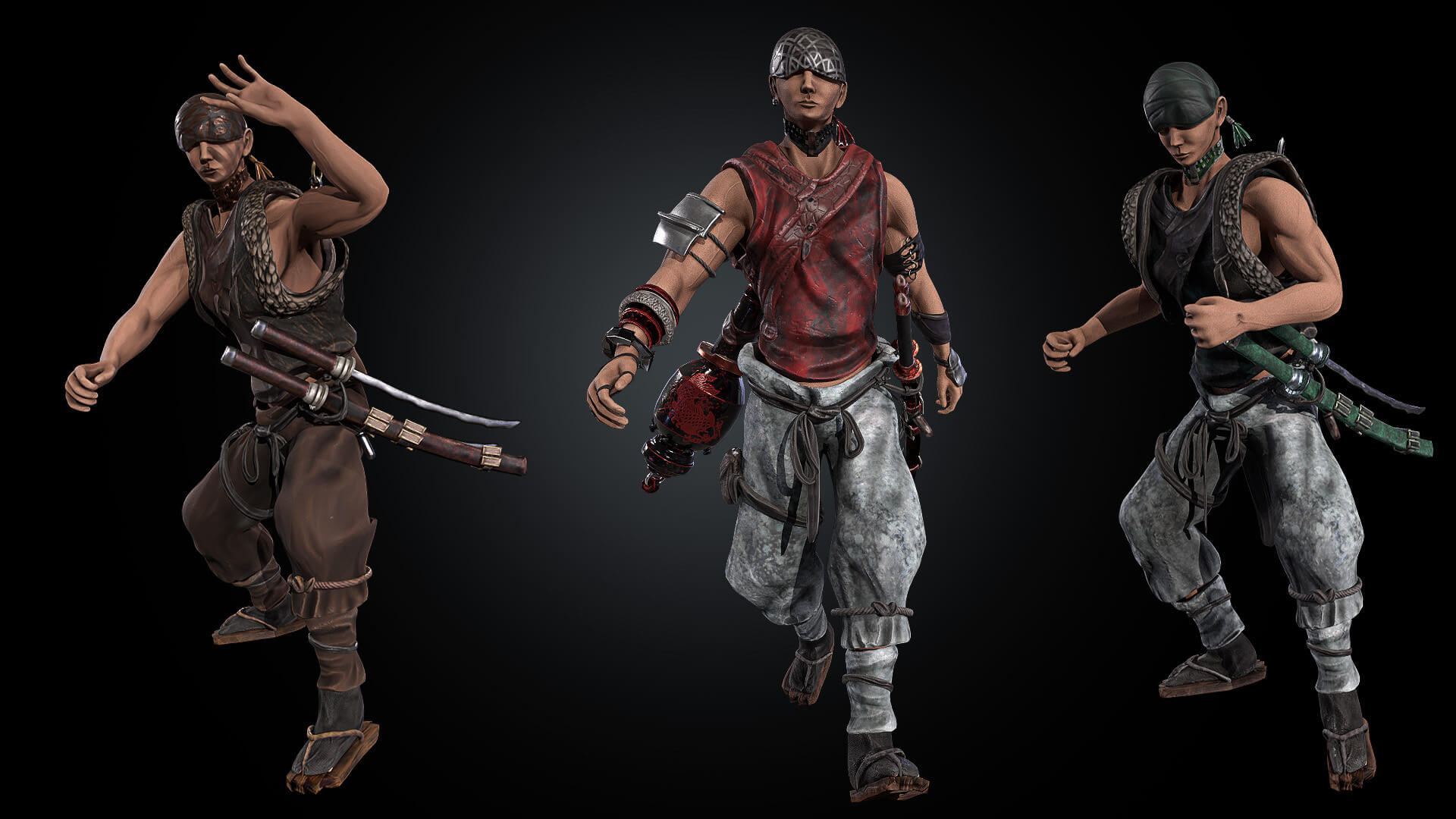 Samurai Brawler - 3D Model by Valeria Miller