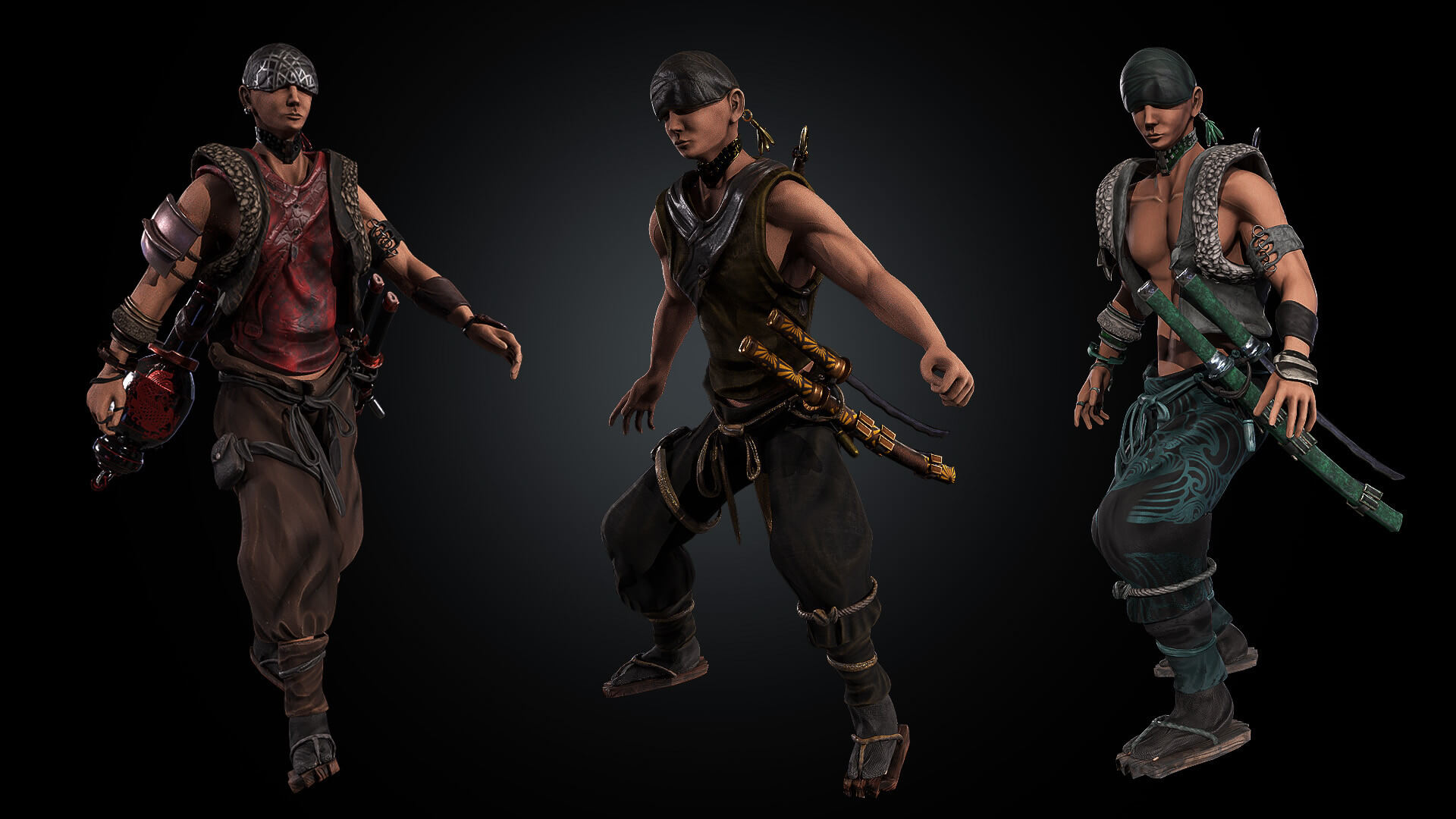 Samurai Brawler - 3D Model by Valeria Miller