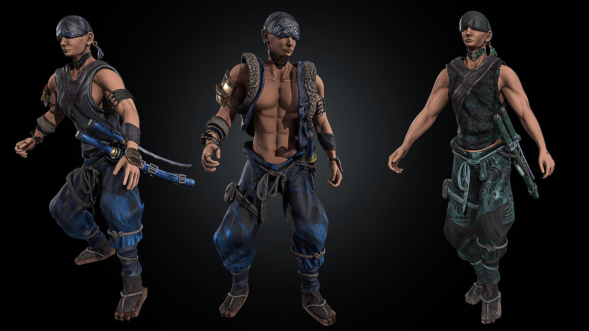 Samurai Brawler - 3D Model by Valeria Miller