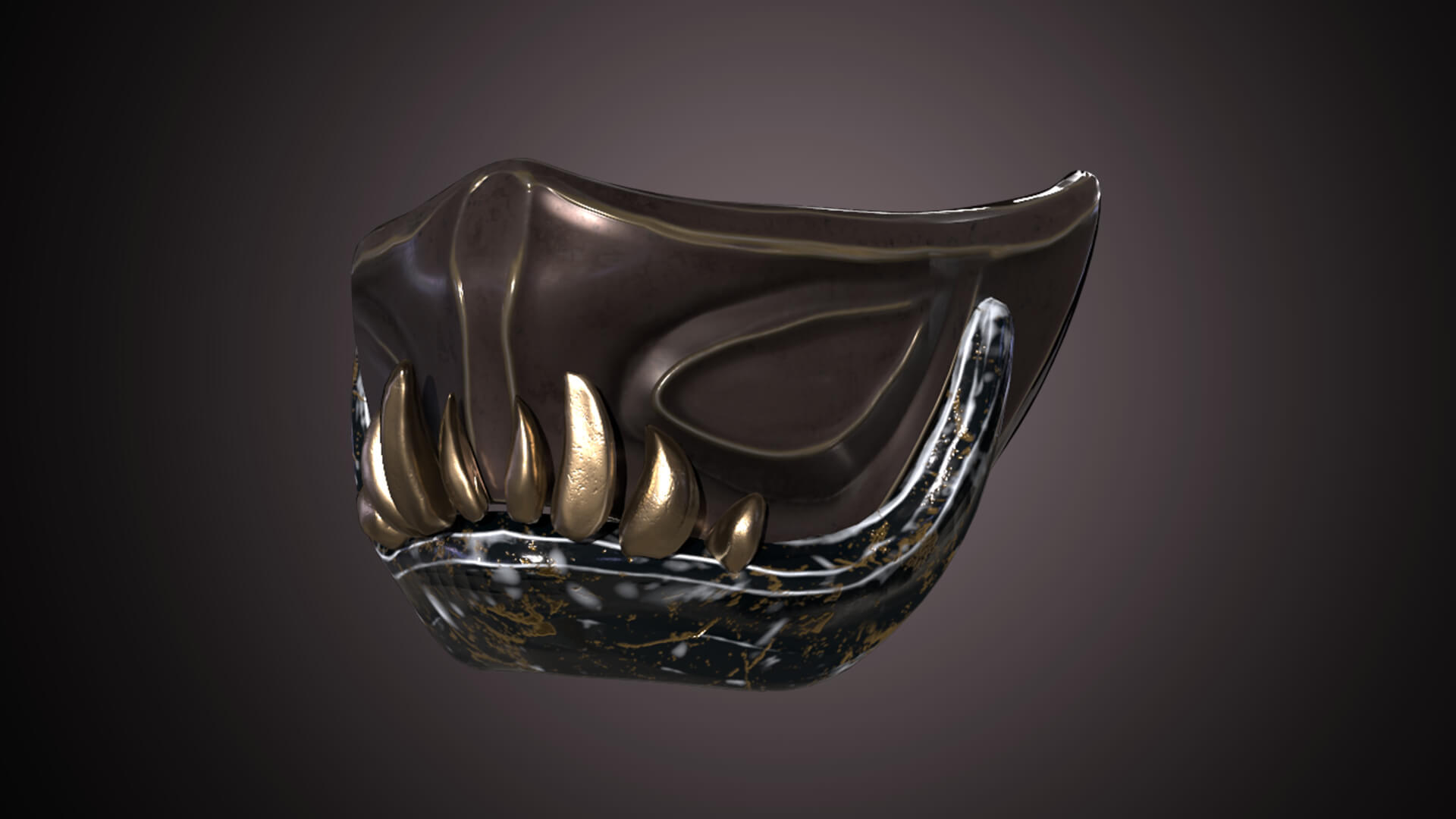 Samurai Mask 2 (4 Skins) - 3D Model by Valeria Miller