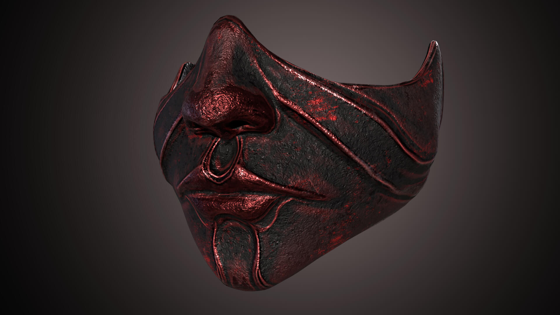 Samurai Masks Pack (5 Masks) - 3D Model by Valeria Miller