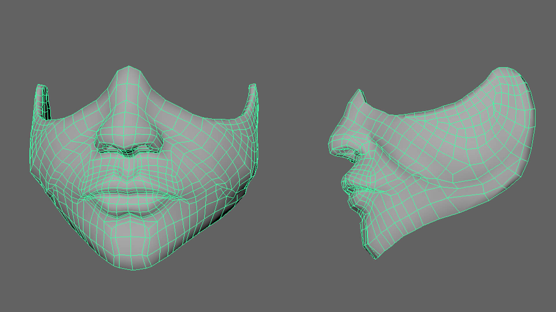 Samurai Masks Pack (5 Masks) - 3D Model by Valeria Miller