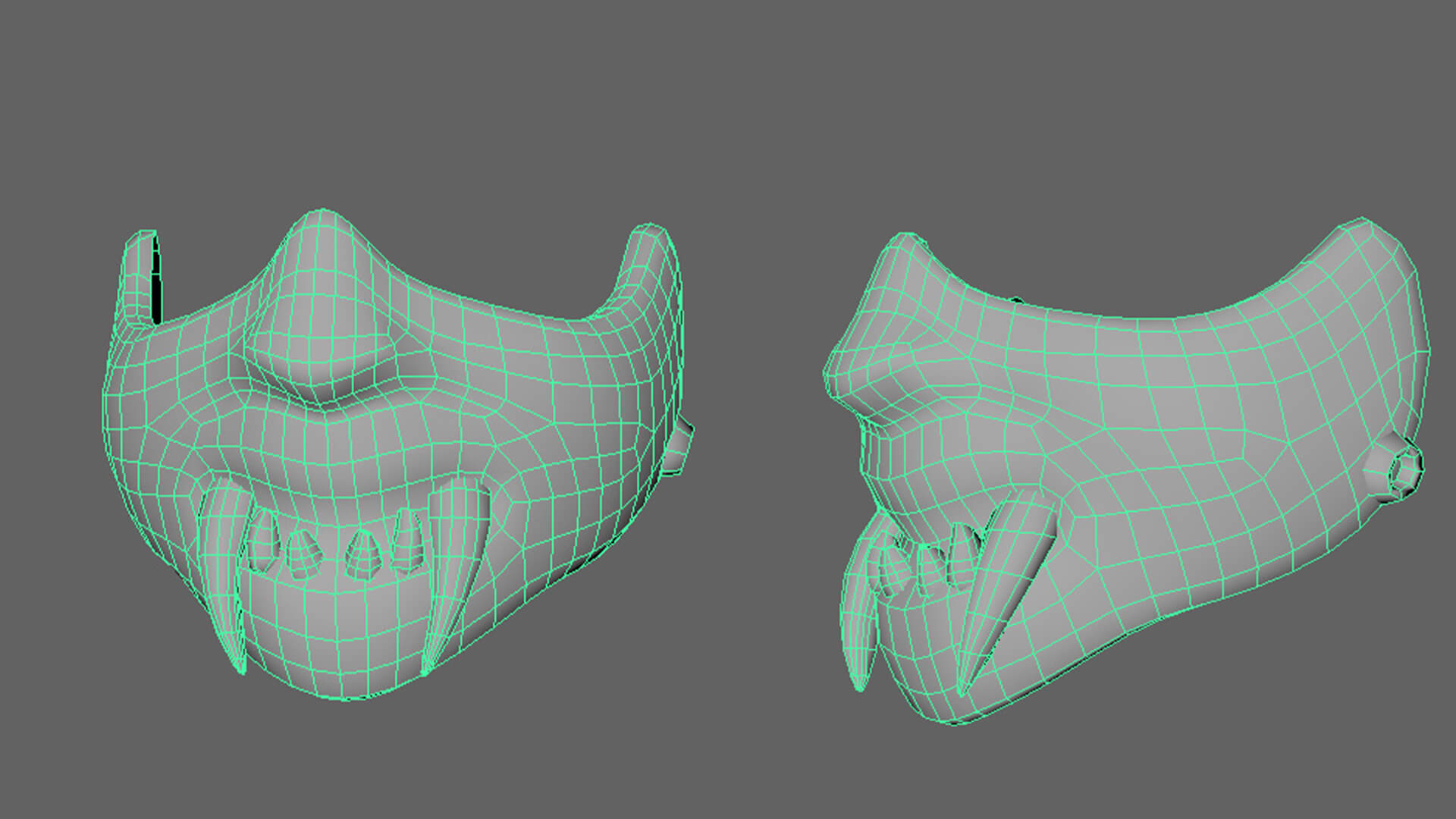 Samurai Masks Pack (5 Masks) - 3D Model by Valeria Miller