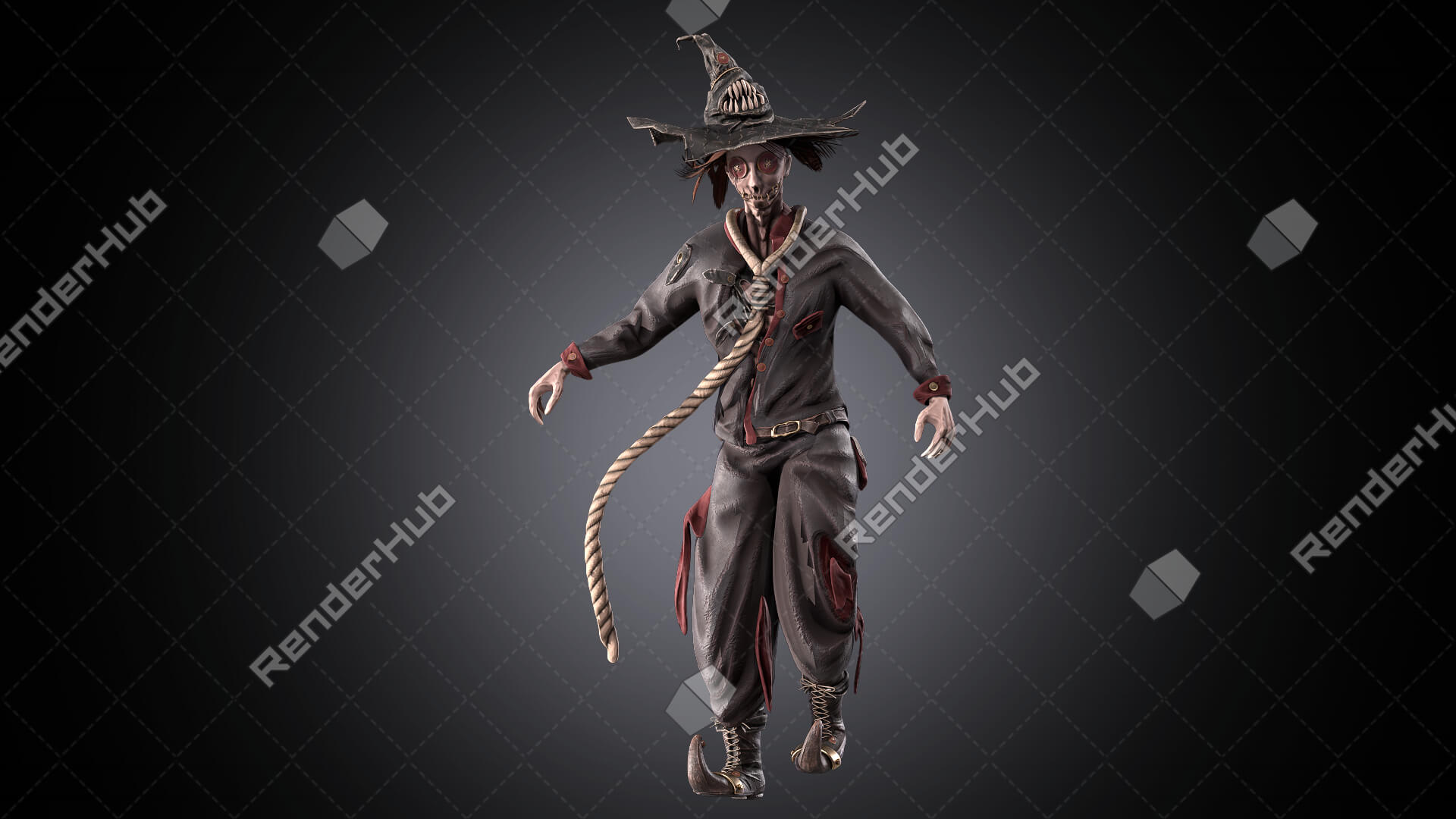Scarecrow Monster Rendered Images - Stock Image by Valeria Miller