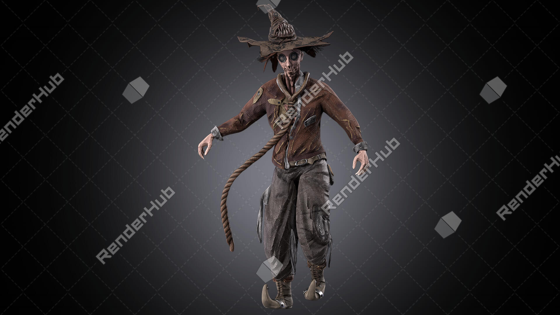 Scarecrow Monster Rendered Images - Stock Image by Valeria Miller