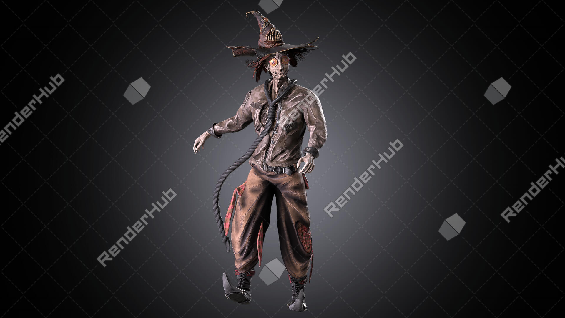 Scarecrow Monster Rendered Images - Stock Image by Valeria Miller