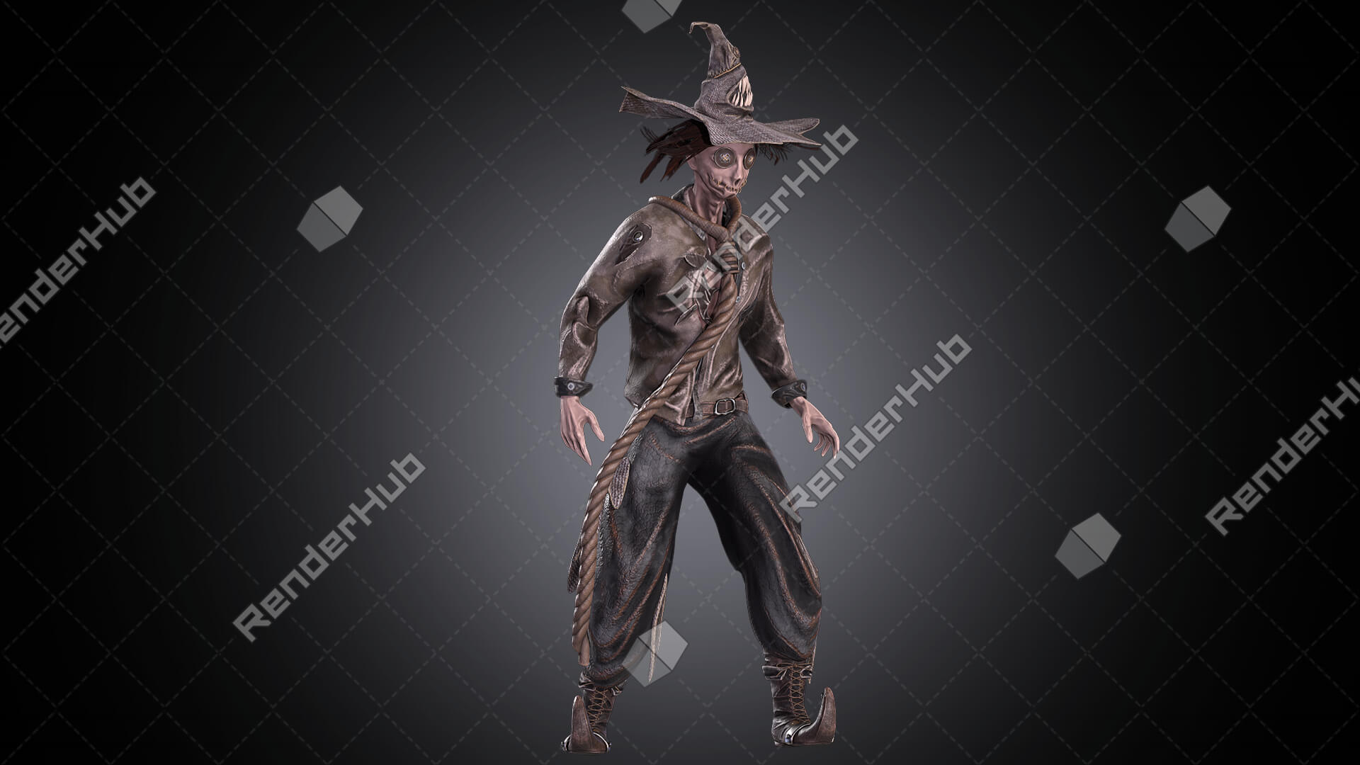 Scarecrow Monster Rendered Images - Stock Image by Valeria Miller