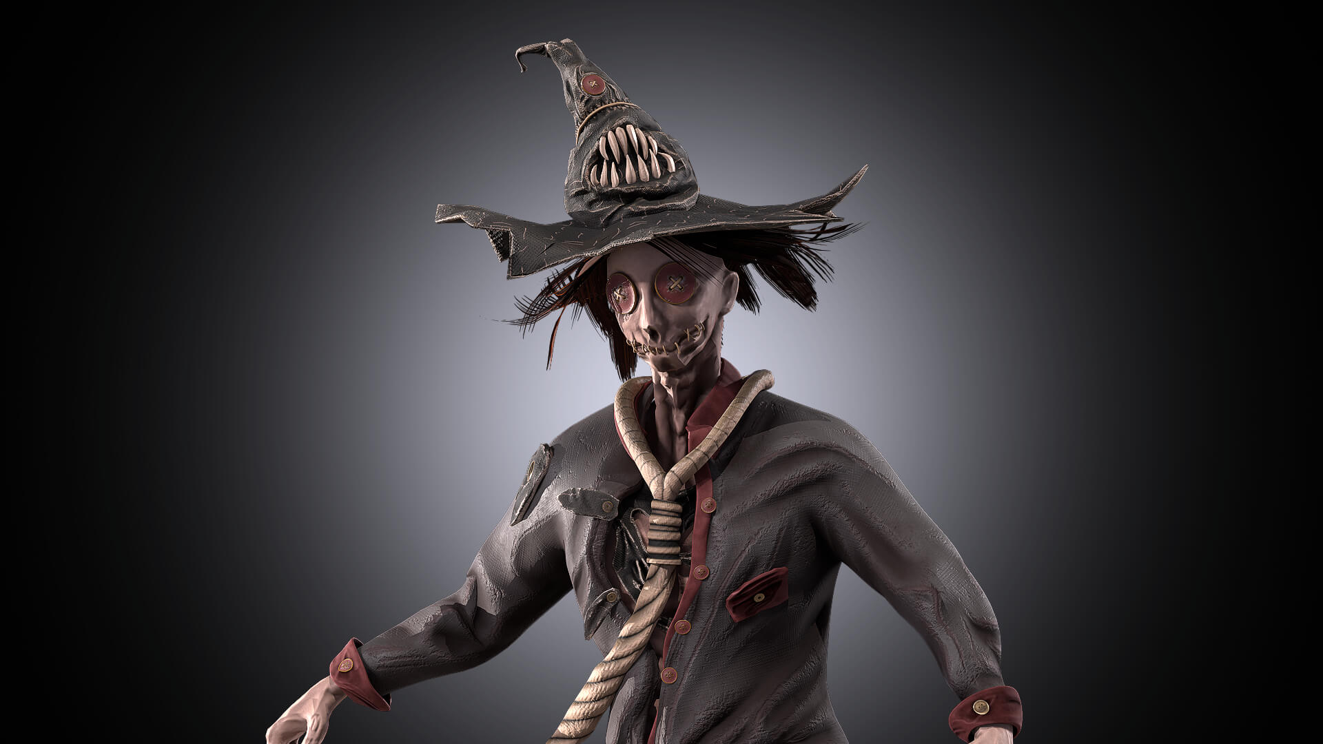 Scarecrow Monster - 3D Model by Valeria Miller