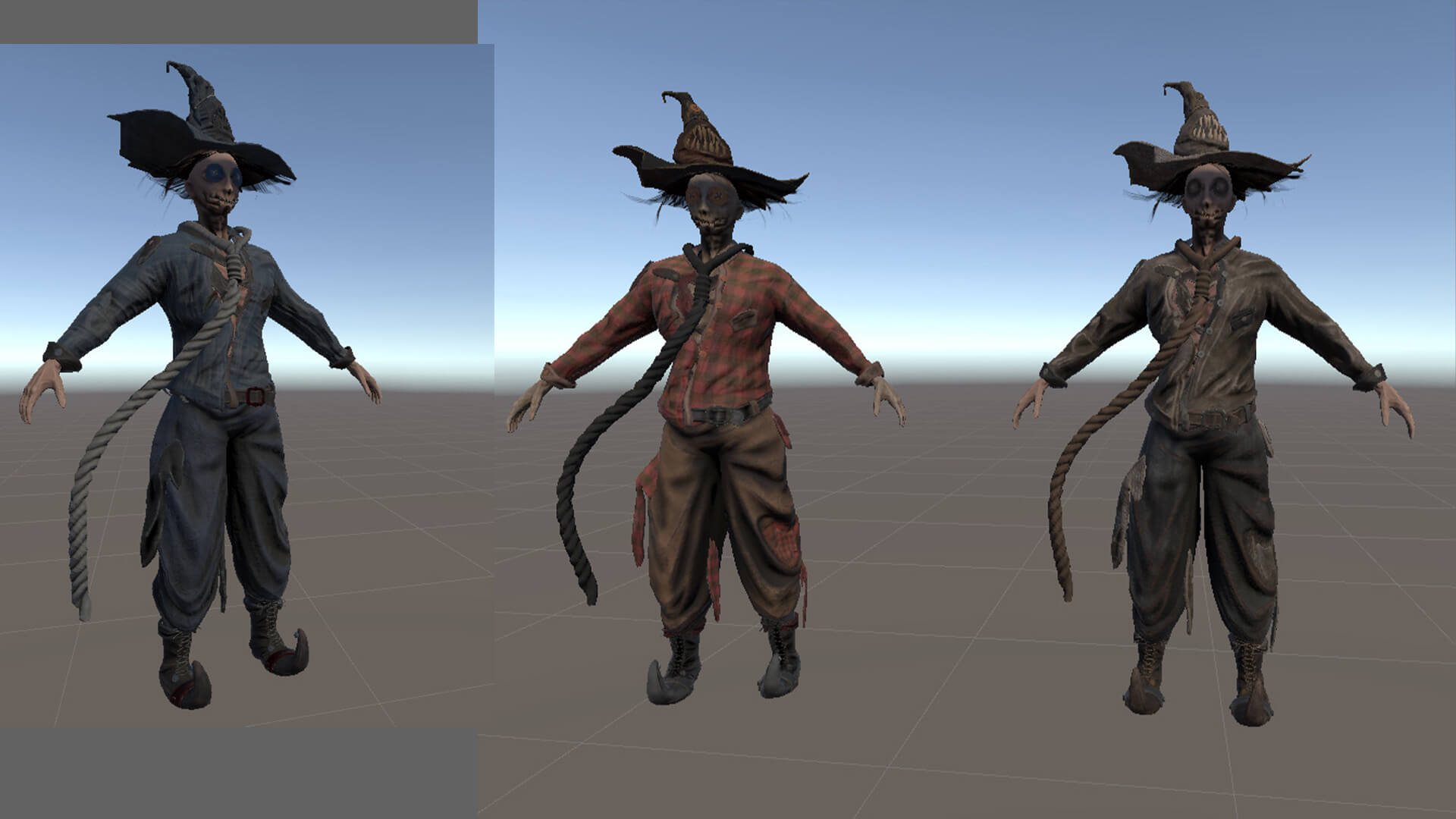 Scarecrow Monster - 3D Model by Valeria Miller