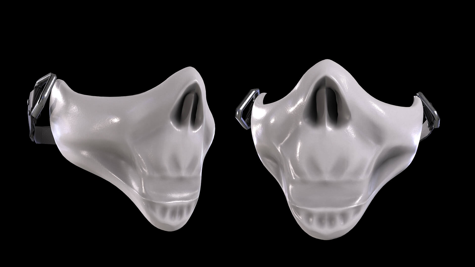 Skull Mask (4 Skins) - 3D Model by Valeria Miller
