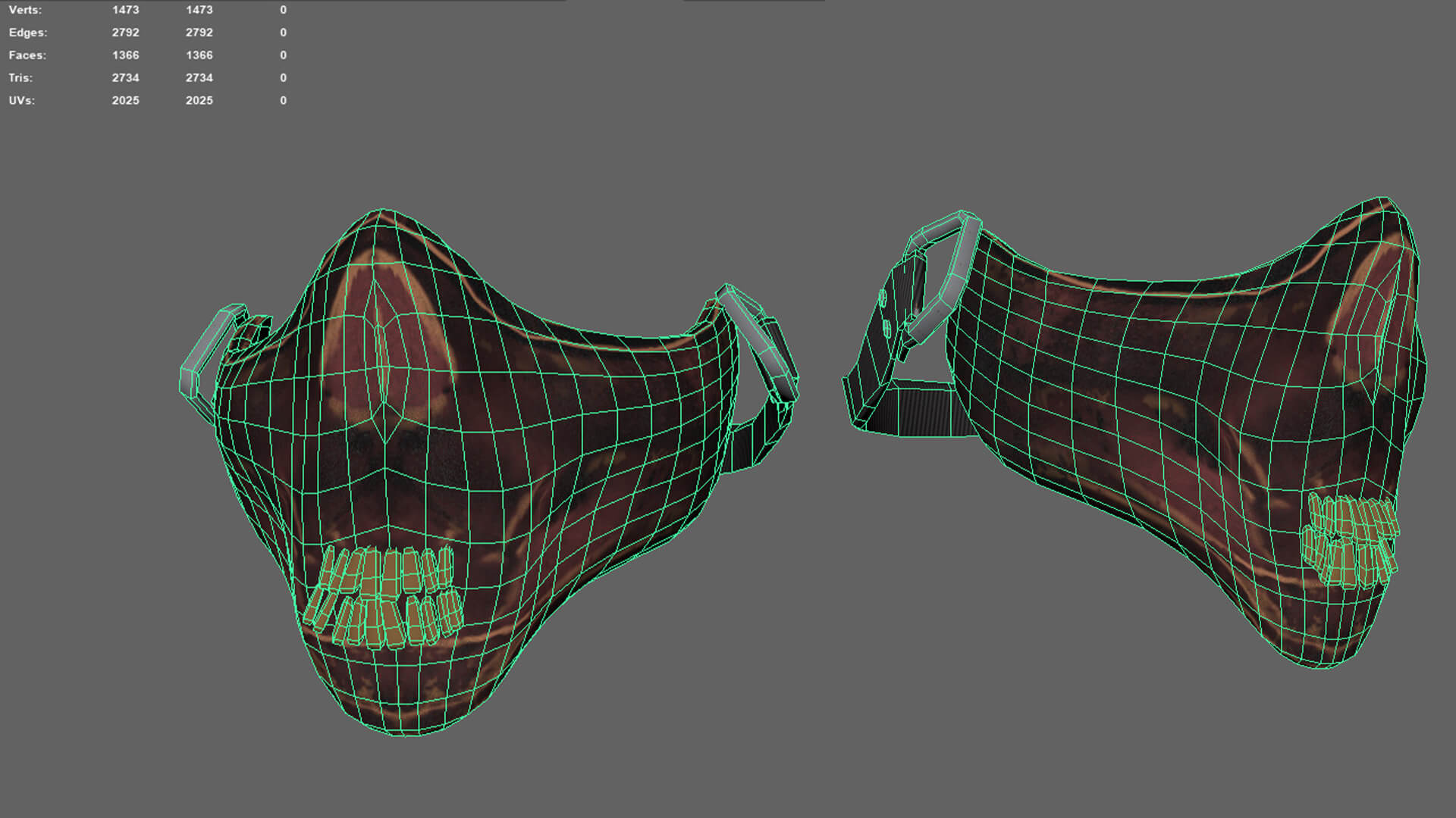 Skull Mask (4 Skins) - 3D Model by Valeria Miller