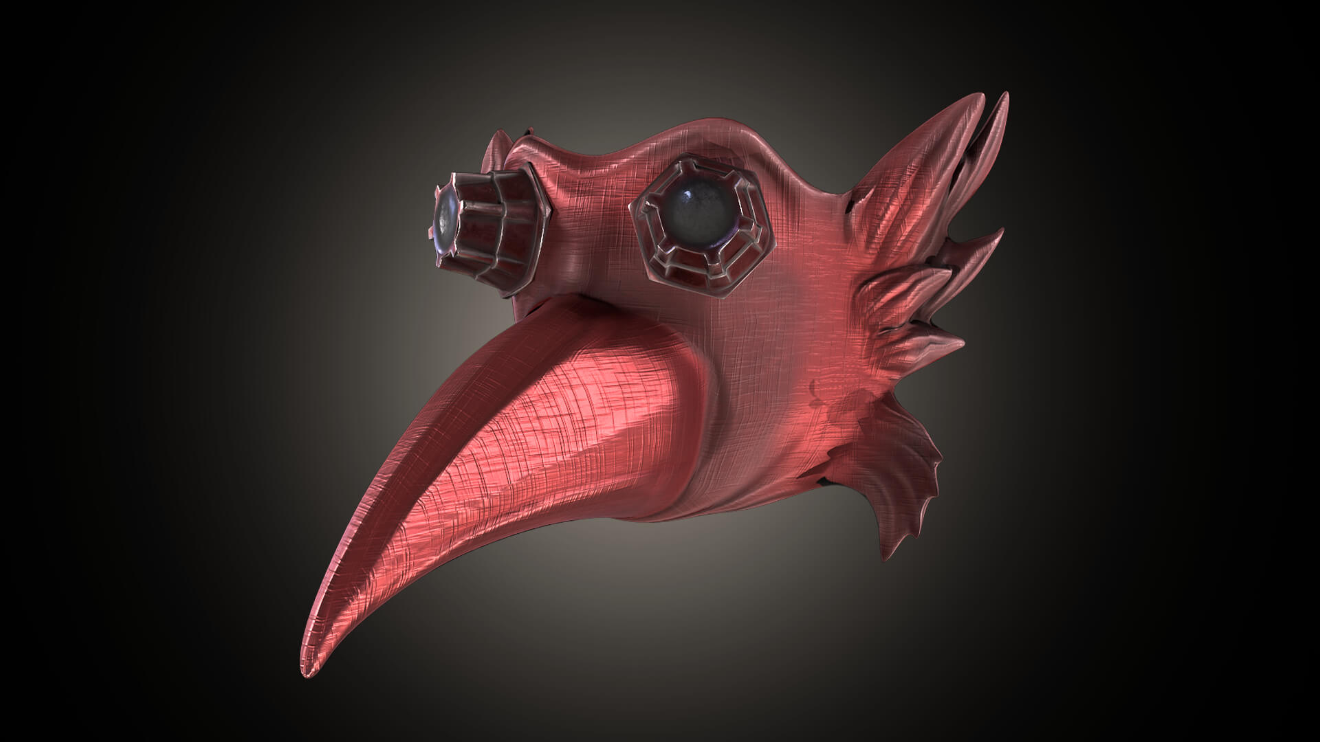 Steampunk Plague Mask (4 Skins) - 3D Model by Valeria Miller