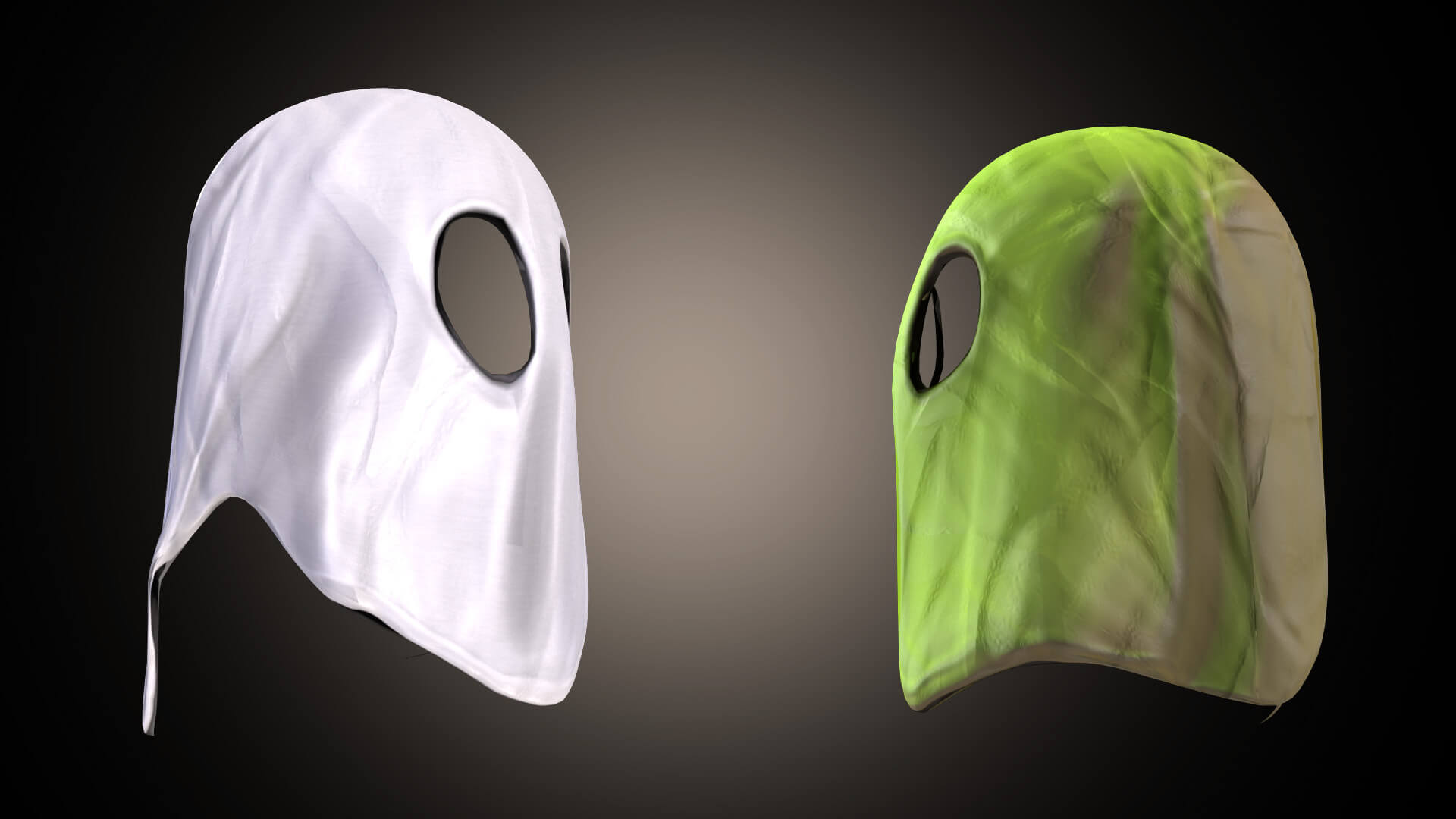 Theater Masks Pack (10 Masks) - 3D Model by Valeria Miller