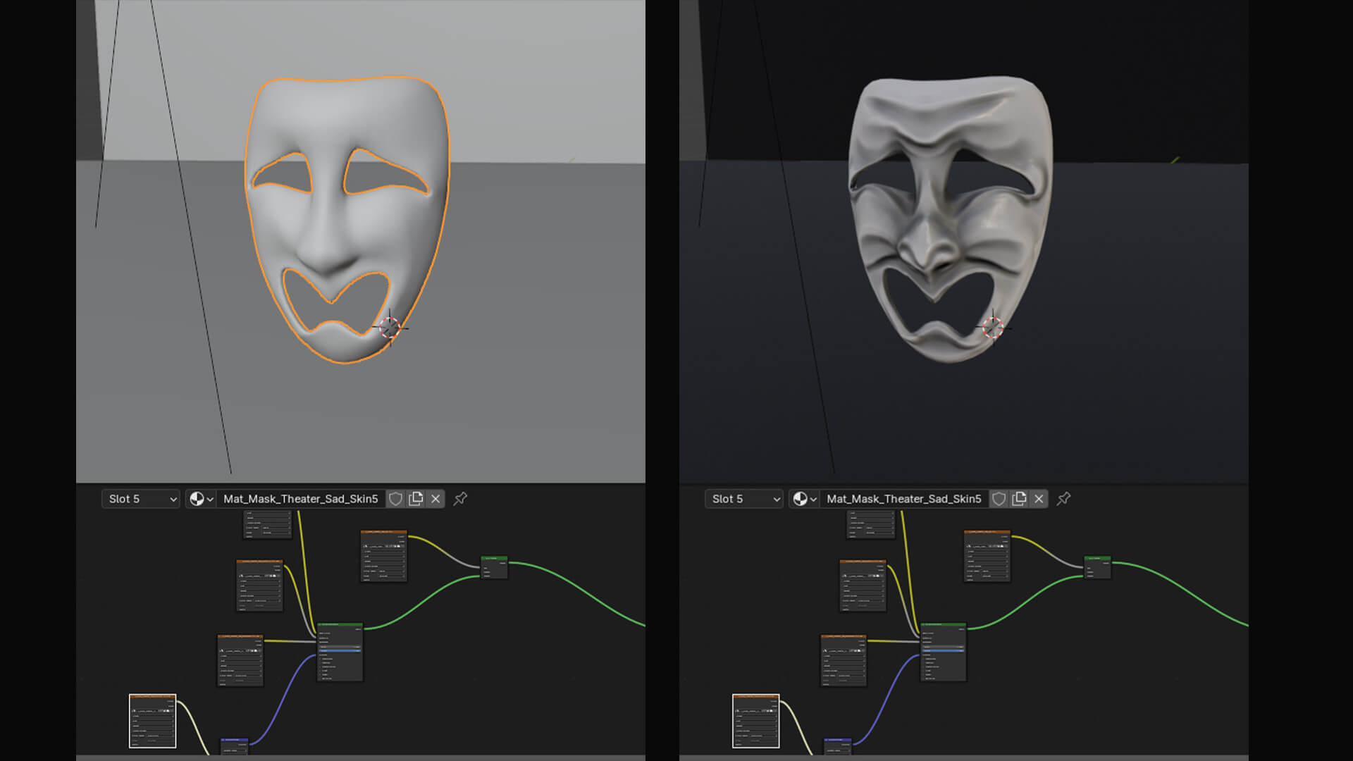 Theater Masks Pack - 3D Model by Valeria Miller