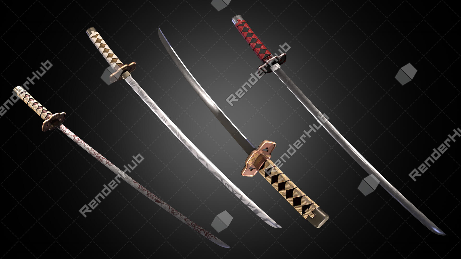 Unarmed Samurai Rendered Images - Stock Image by Valeria Miller