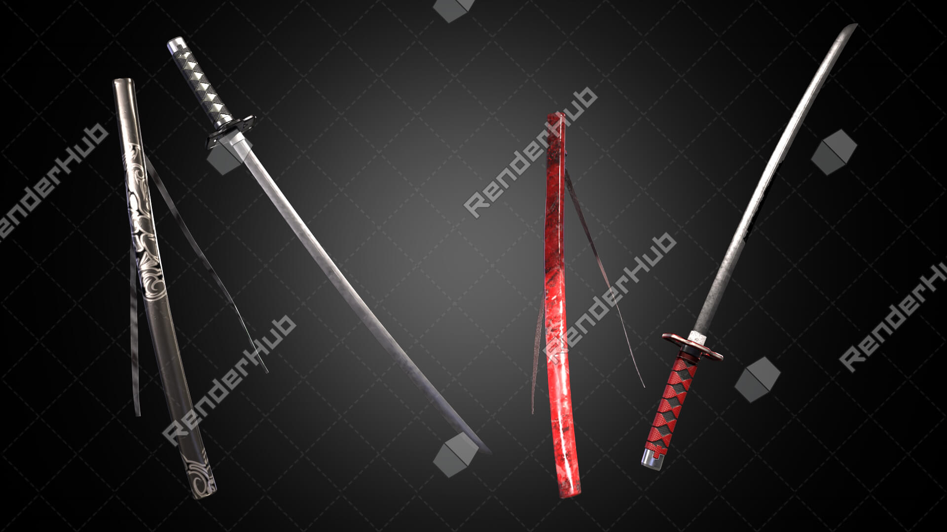 Unarmed Samurai Rendered Images - Stock Image by Valeria Miller