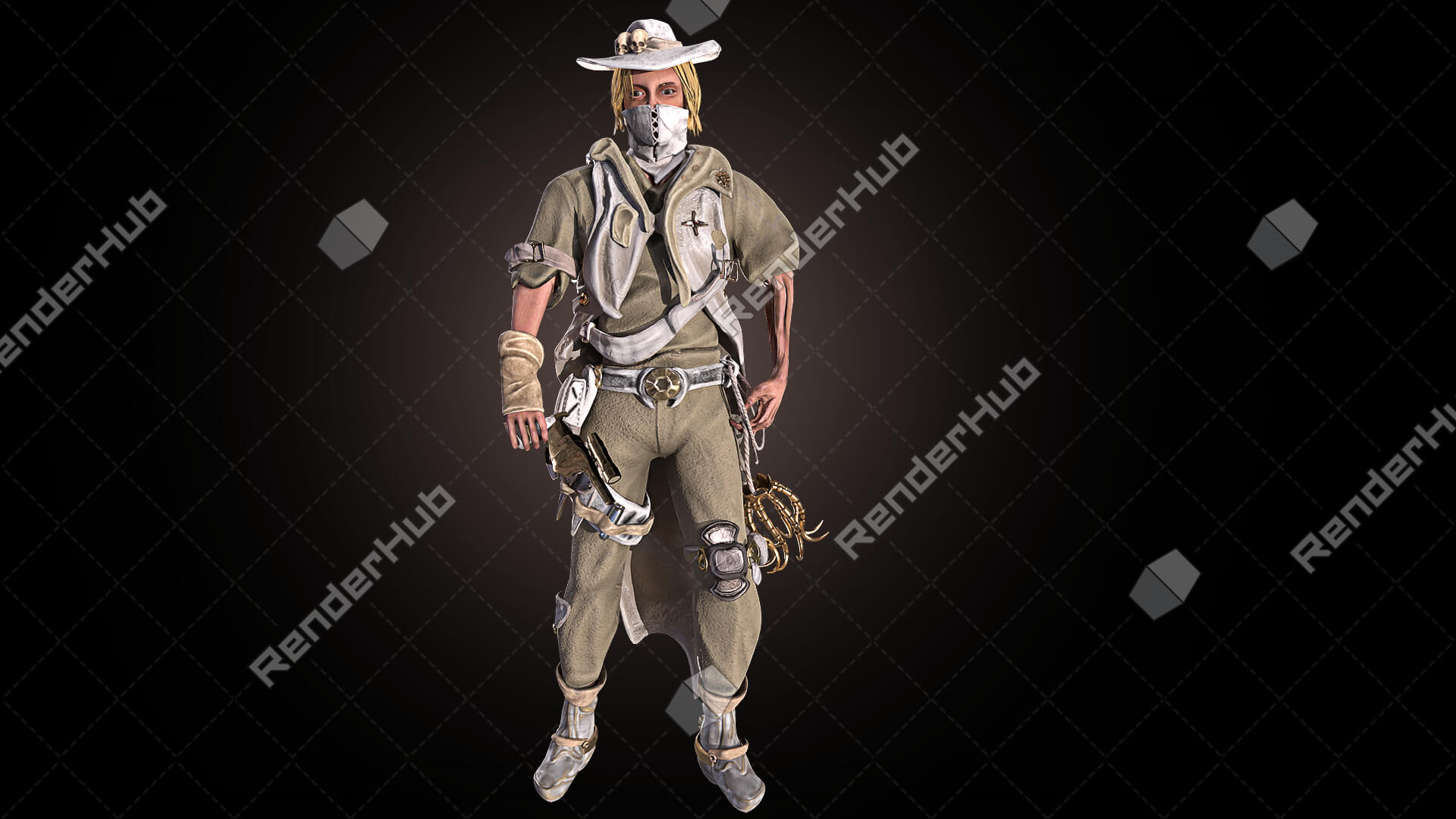 Undead Cowboy Character Images - Stock Image by Valeria Miller