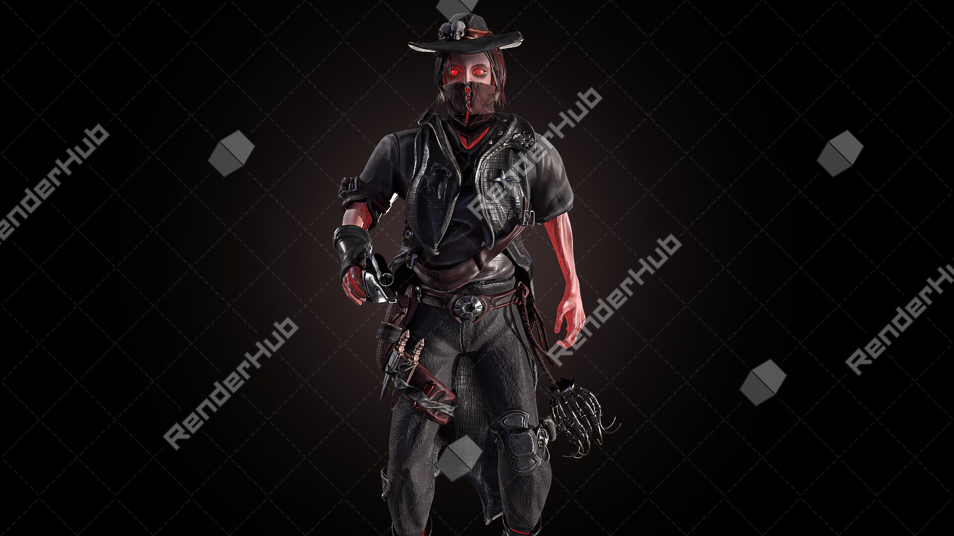 Undead Cowboy Character Images - Stock Image by Valeria Miller